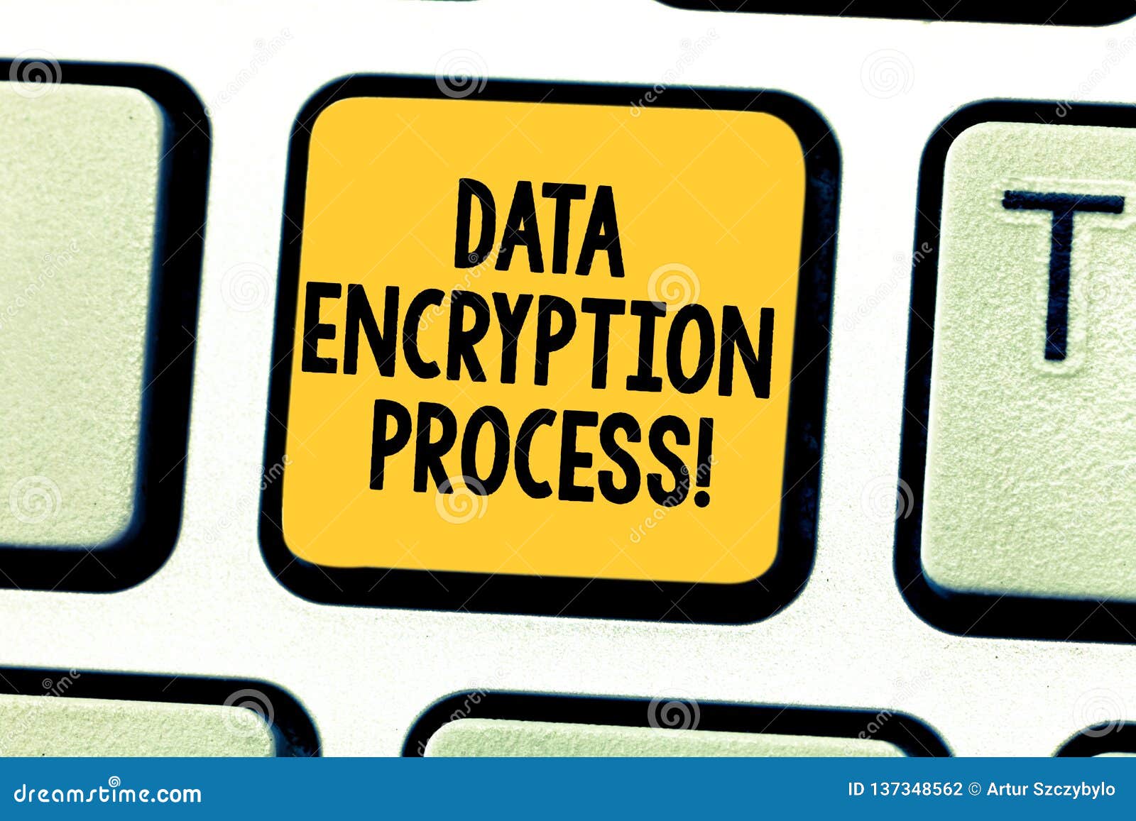 Word Writing Text Data Encryption Process. Business Concept for the ...