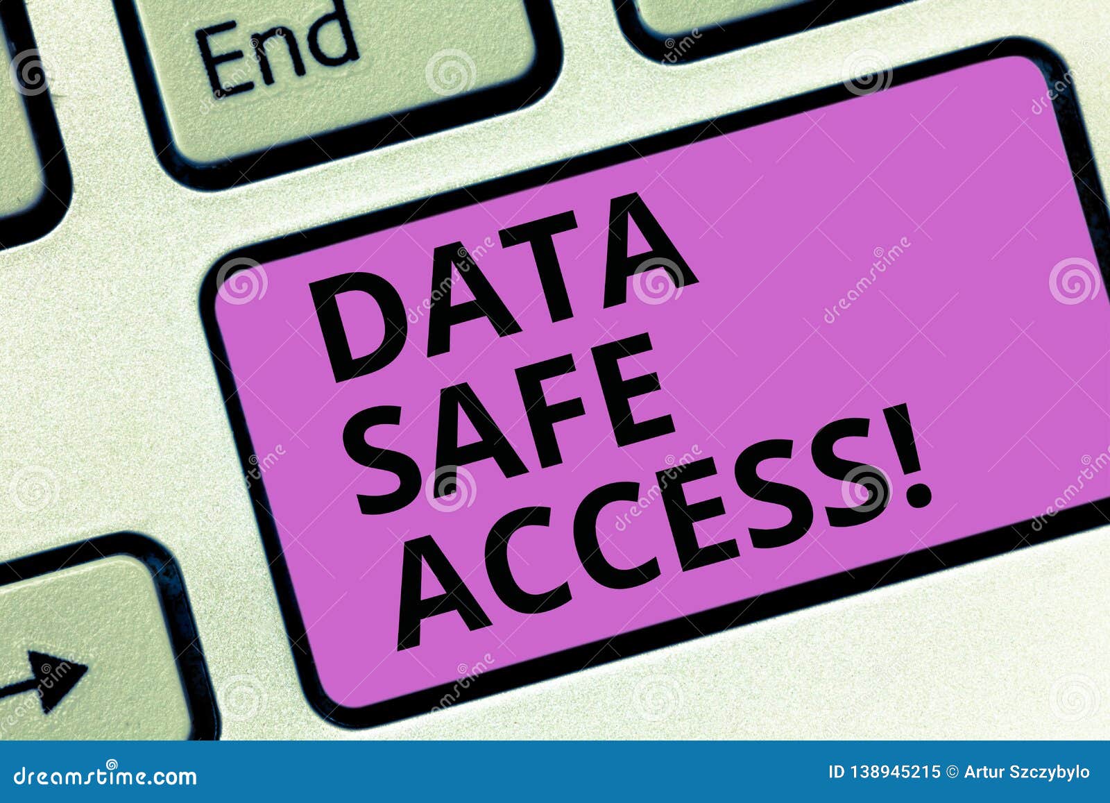 Word Writing Text Data Safe Access. Business Concept for Protective ...