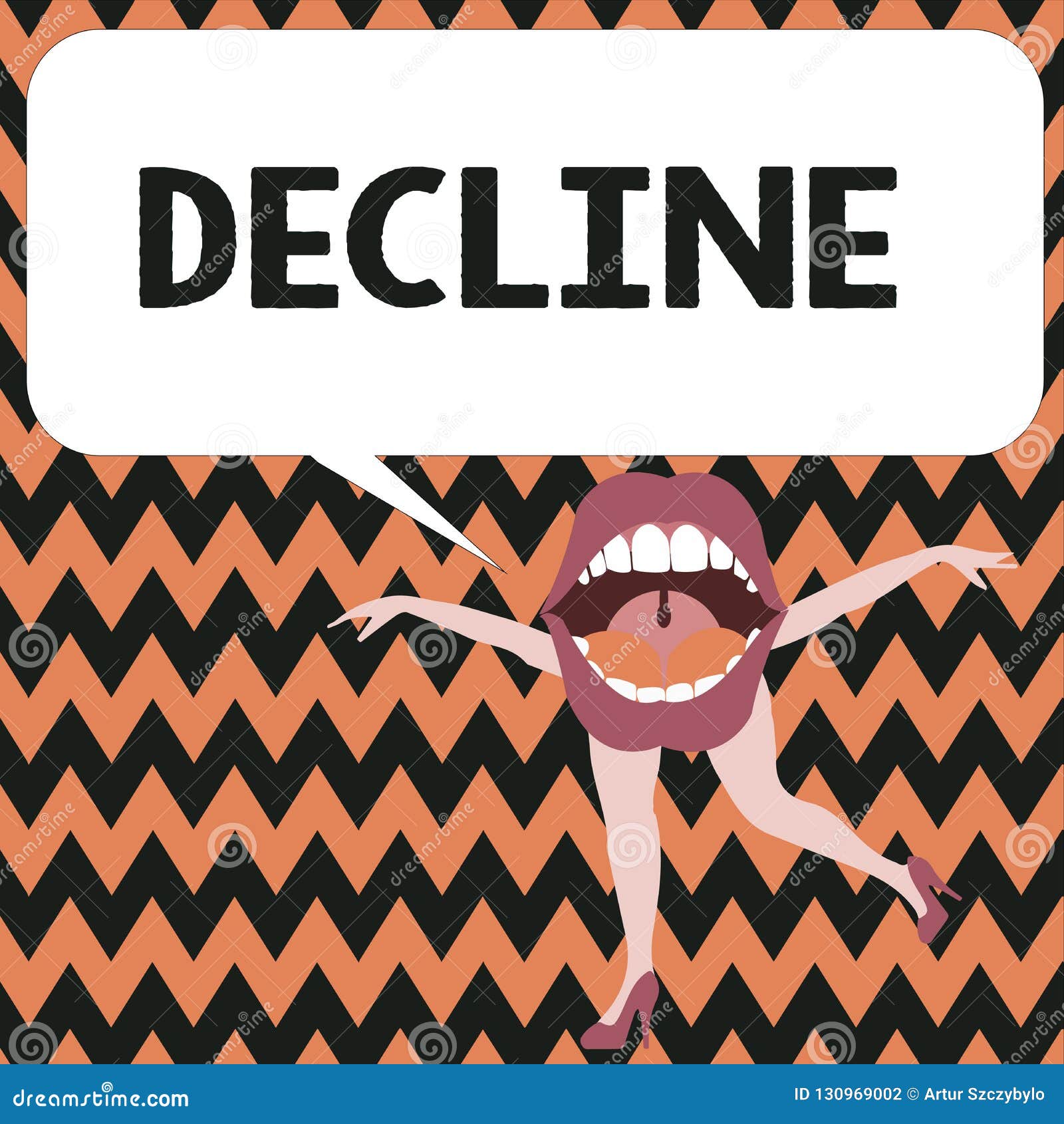 Word Writing Text Decline. Business Concept for Become Smaller Fewer ...