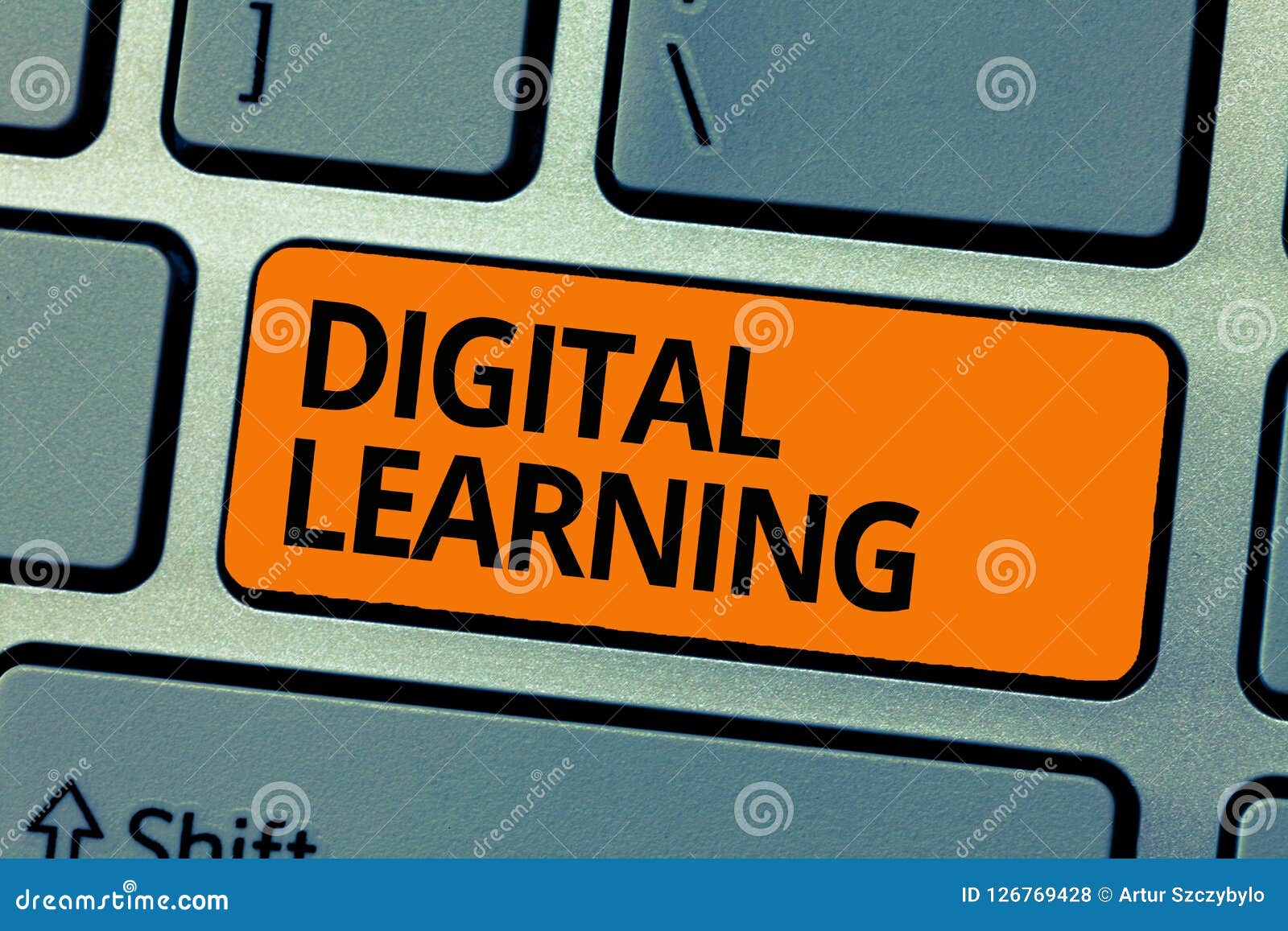 Word Writing Text Digital Learning. Business Concept for Accompanied by ...