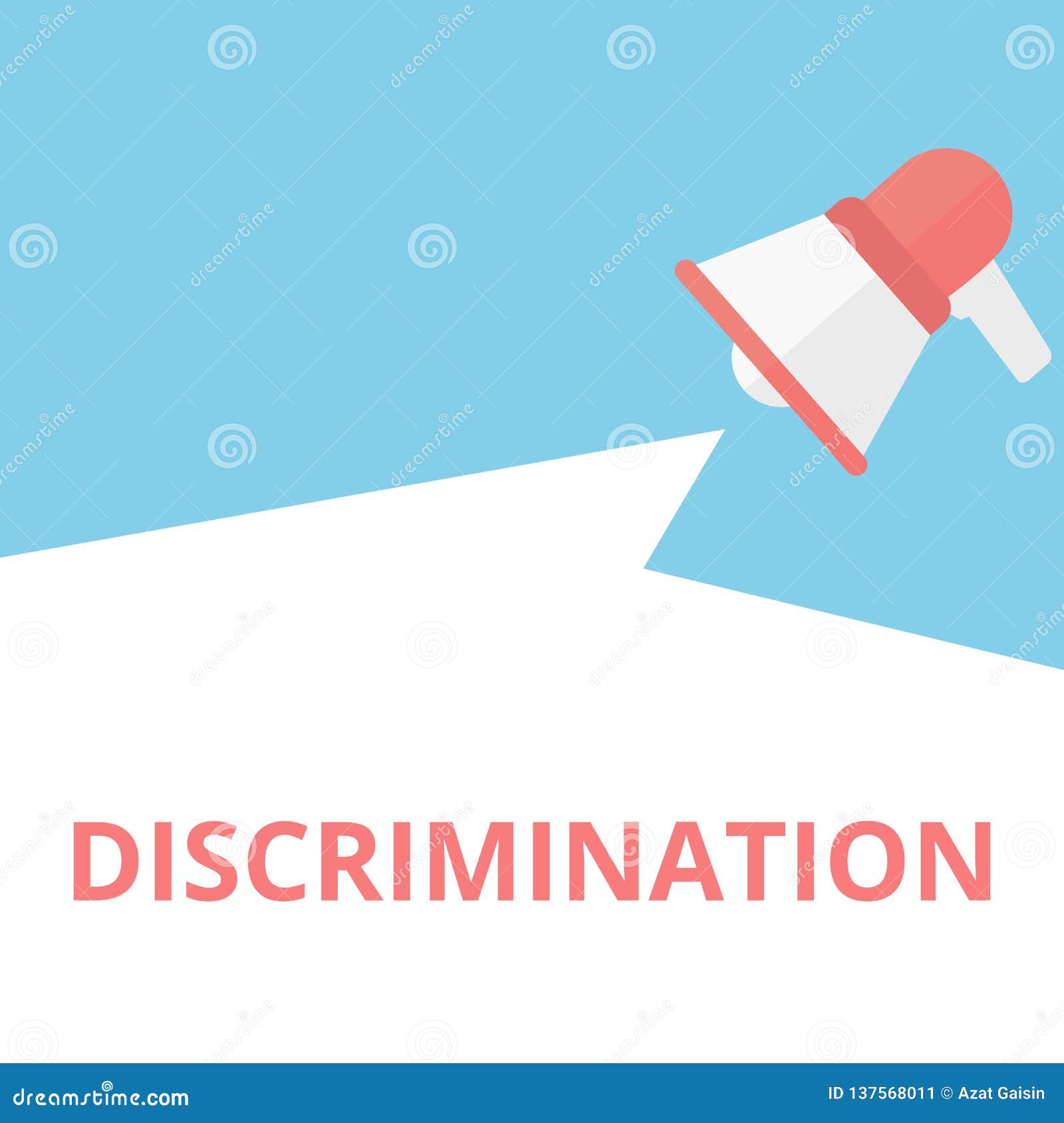 Word Writing Text Discrimination Stock Illustration - Illustration of ...
