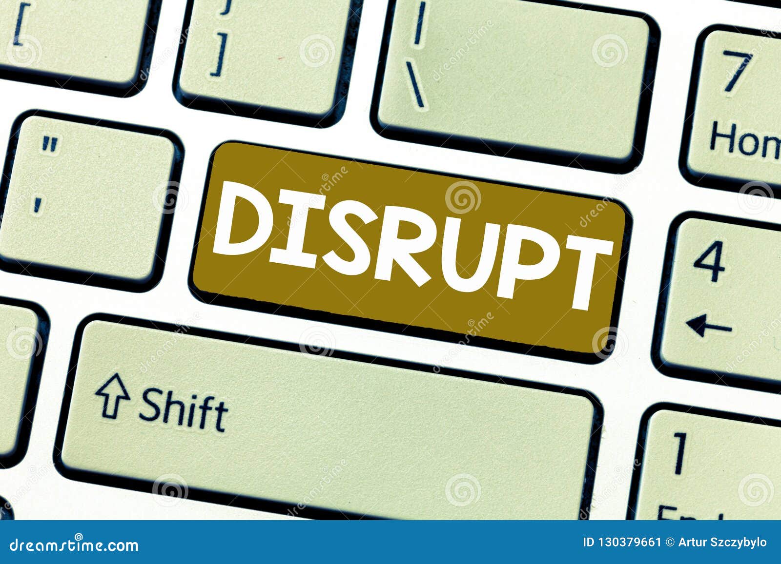 Word Writing Text Disrupt. Business Concept for Interrupt Causing ...