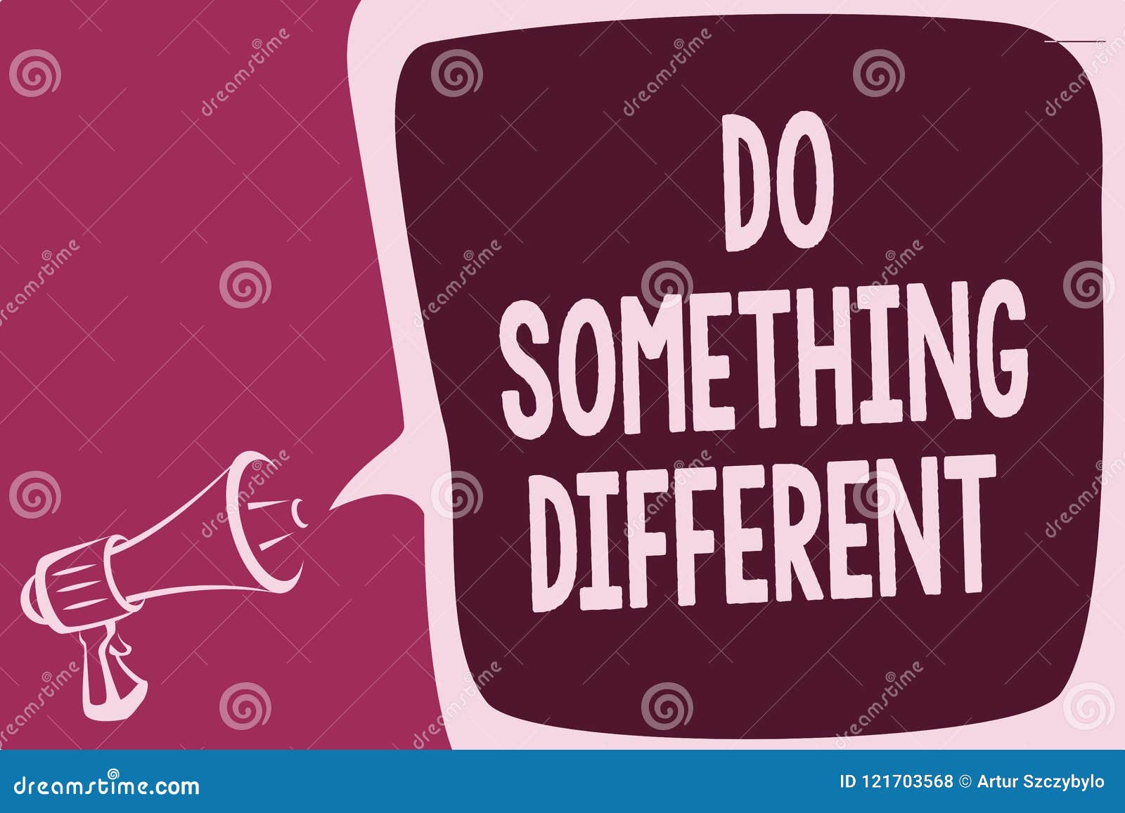 Word Writing Text Do Something Different. Business Concept for Be ...