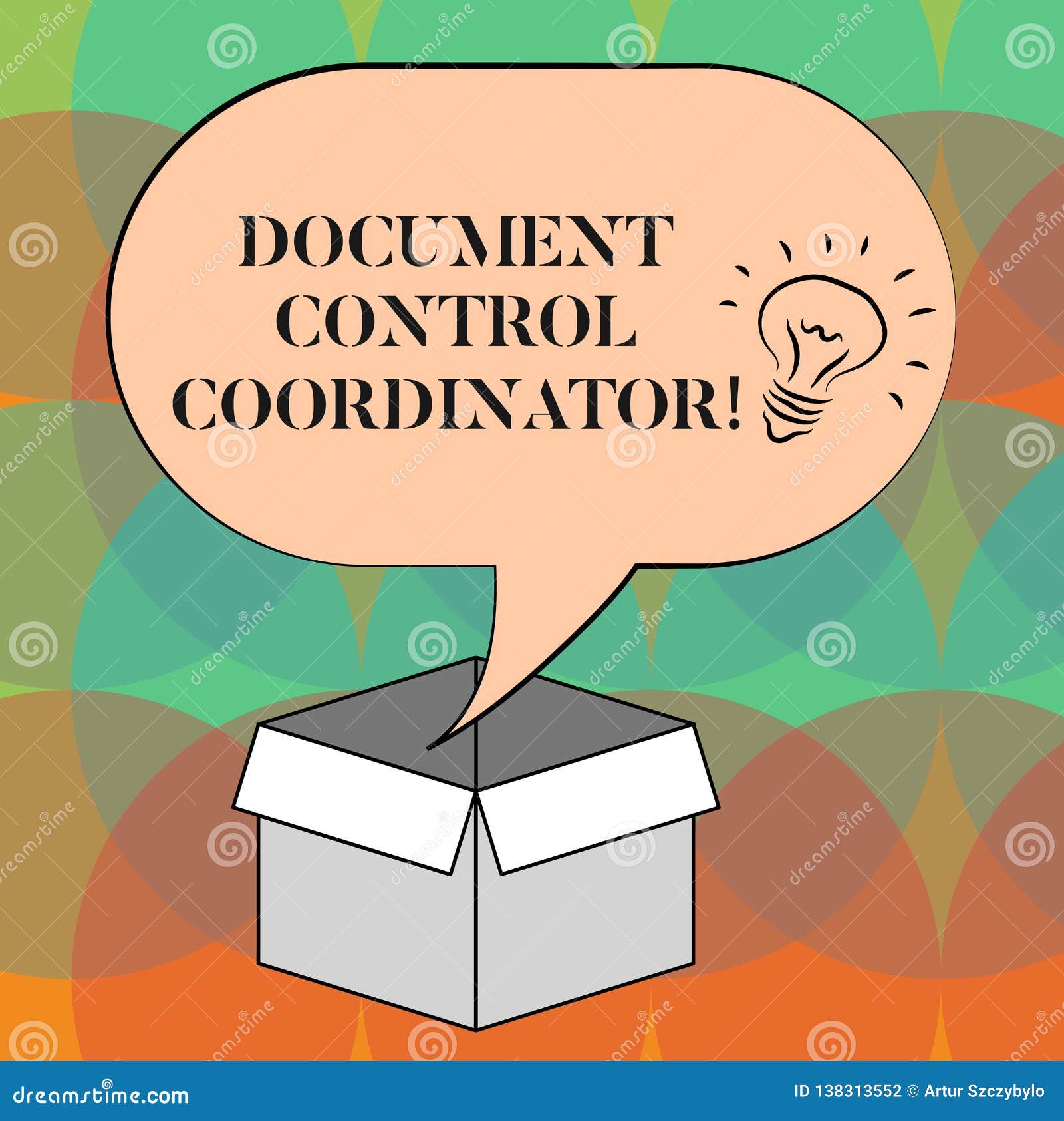 Word Writing Text Document Control Coordinator. Business Concept for ...