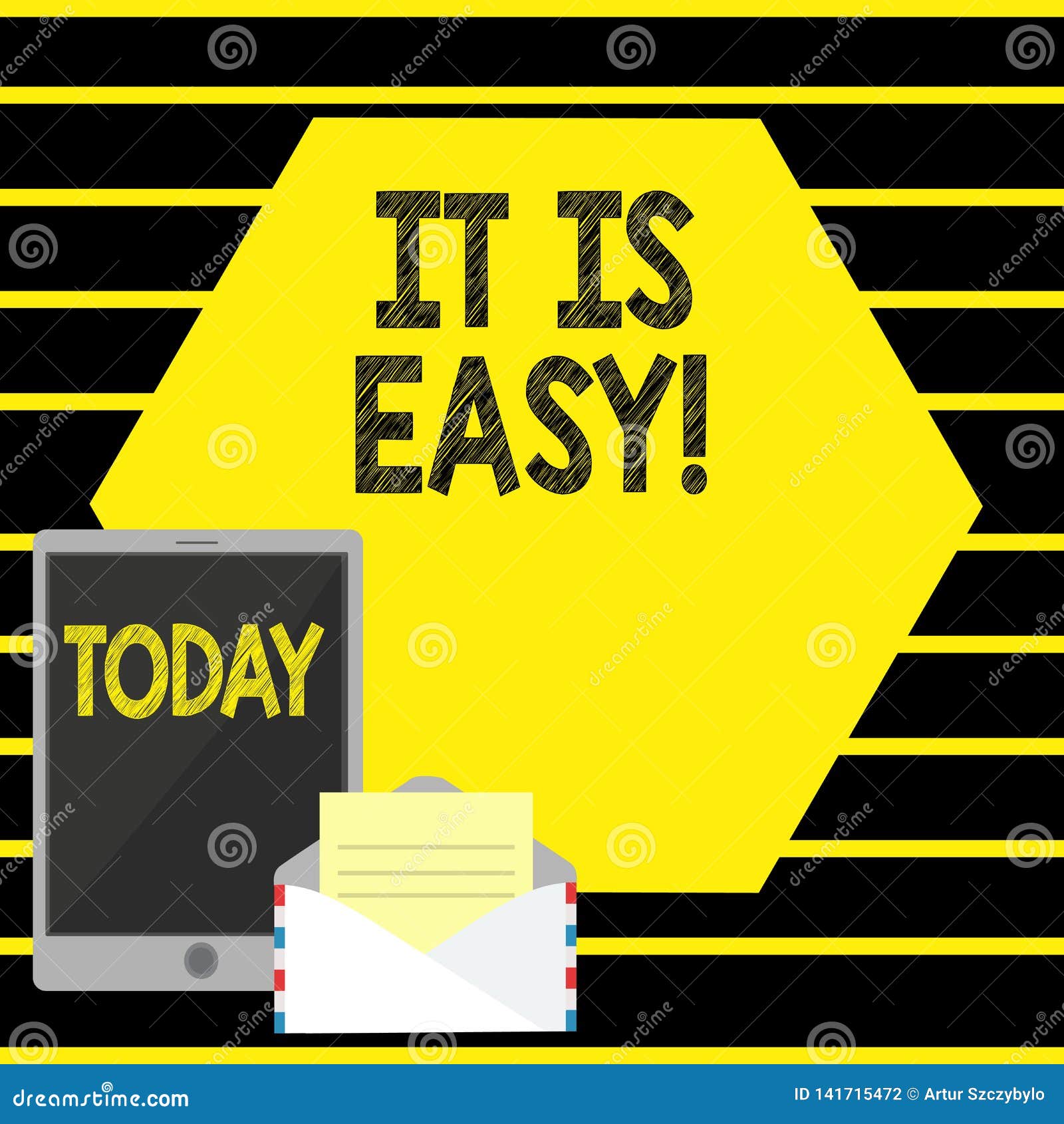 Word Writing Text it is Easy. Business Concept for Clear Simple Not ...