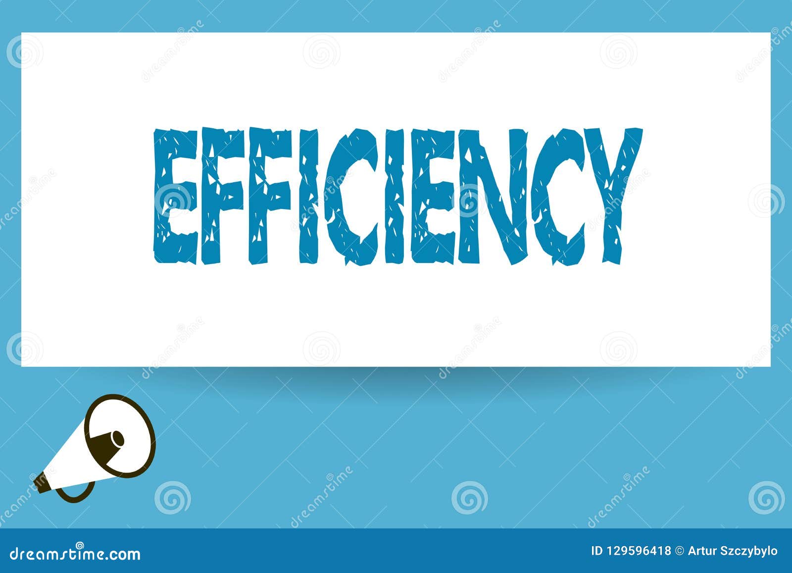 Word Writing Text Efficiency. Business Concept for State or Quality of ...