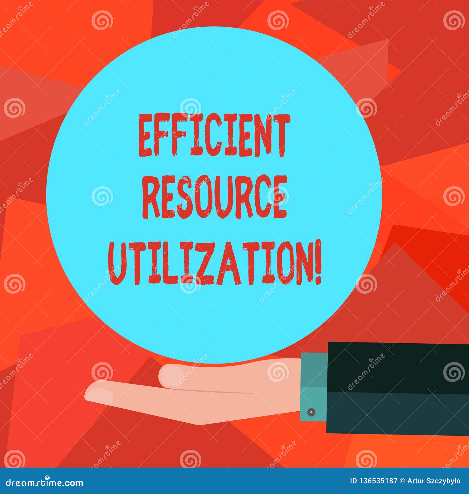 Word Writing Text Efficient Resource Utilization. Business Concept for ...