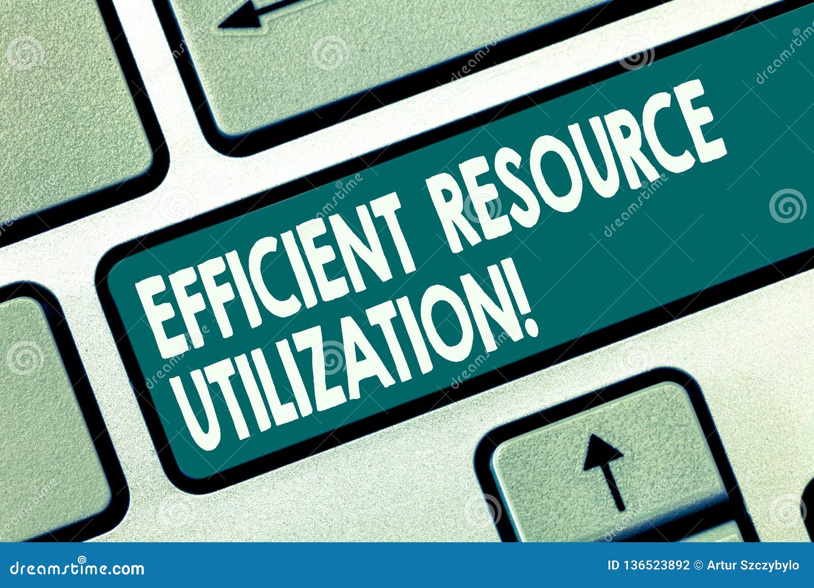 Word Writing Text Efficient Resource Utilization. Business Concept for ...