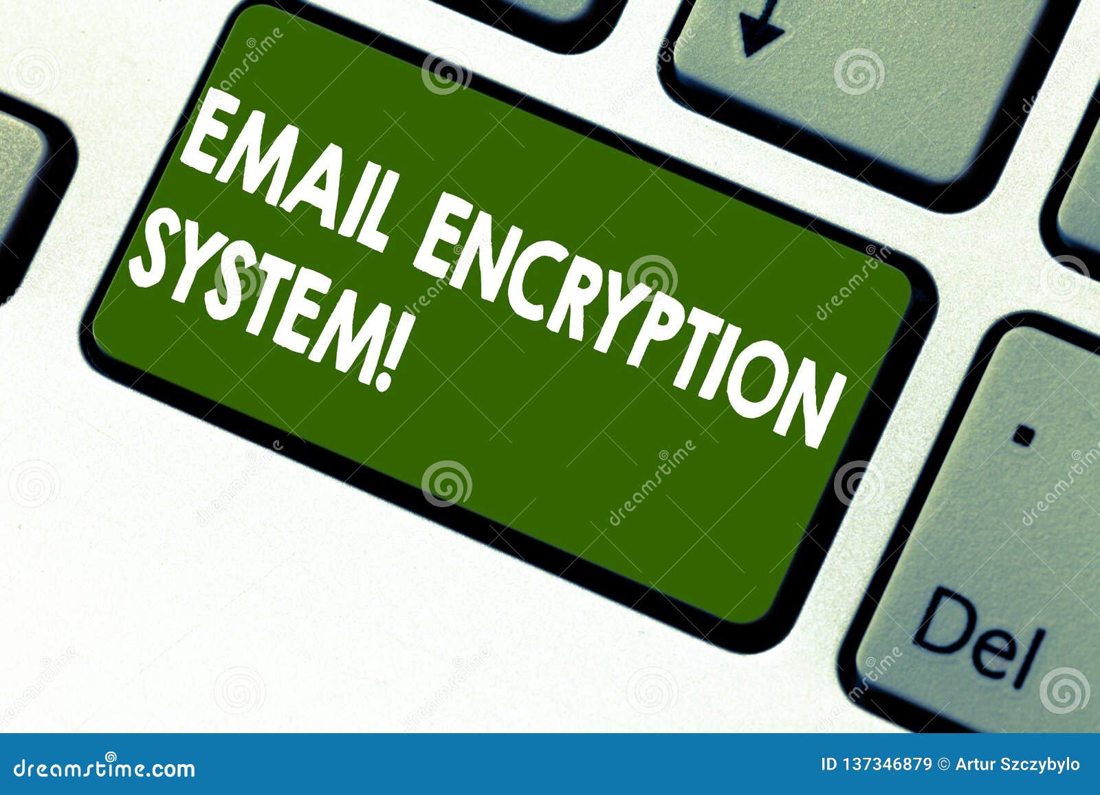 Word Writing Text Email Encryption System. Business Concept for ...