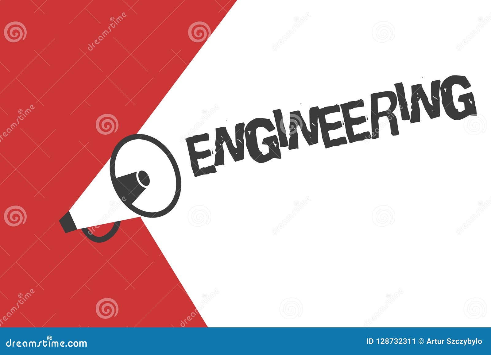 Word Writing Text Engineering. Business Concept for Science Concerned ...