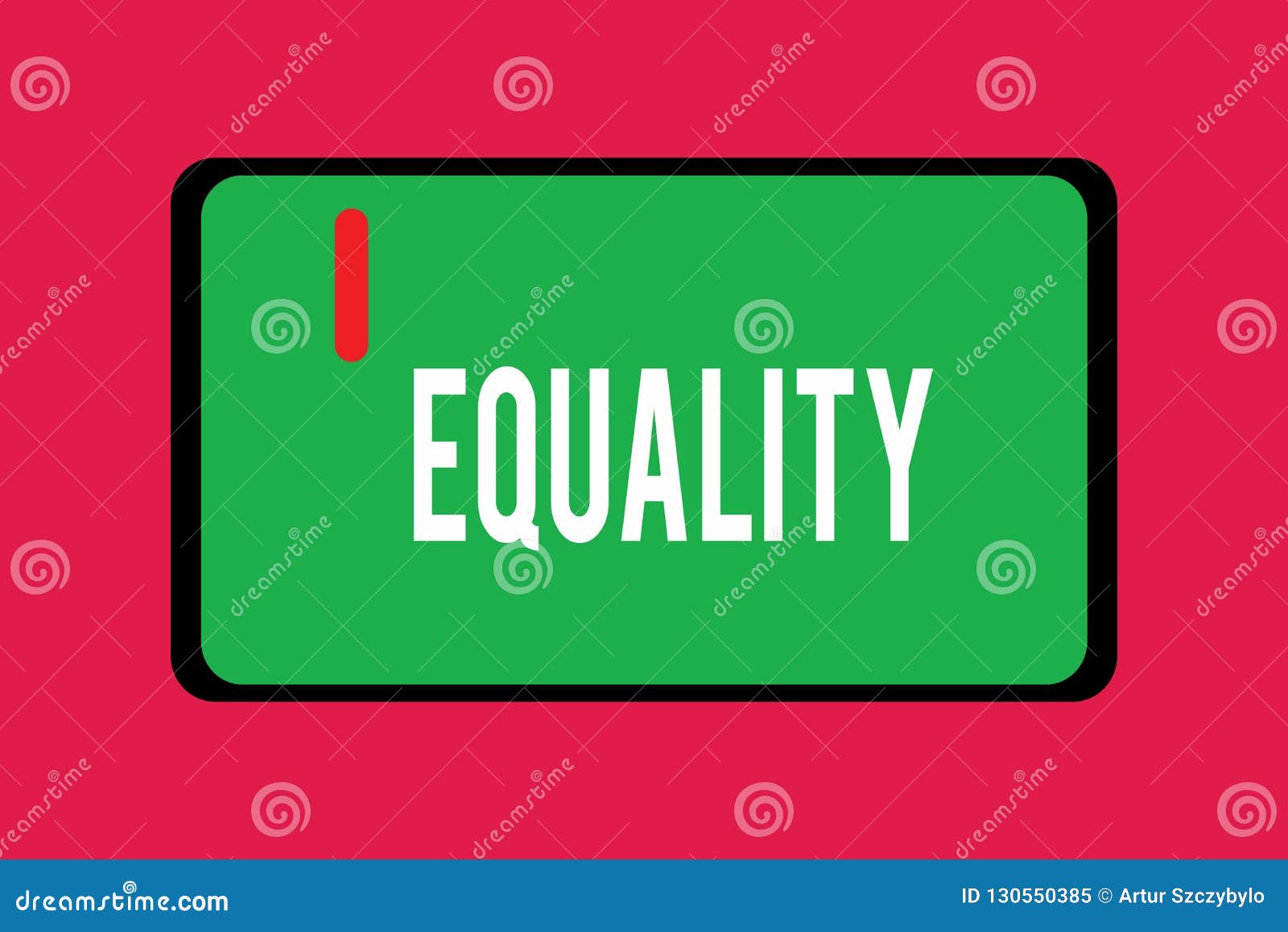 Word Writing Text Equality. Business Concept for State of Being Equal ...