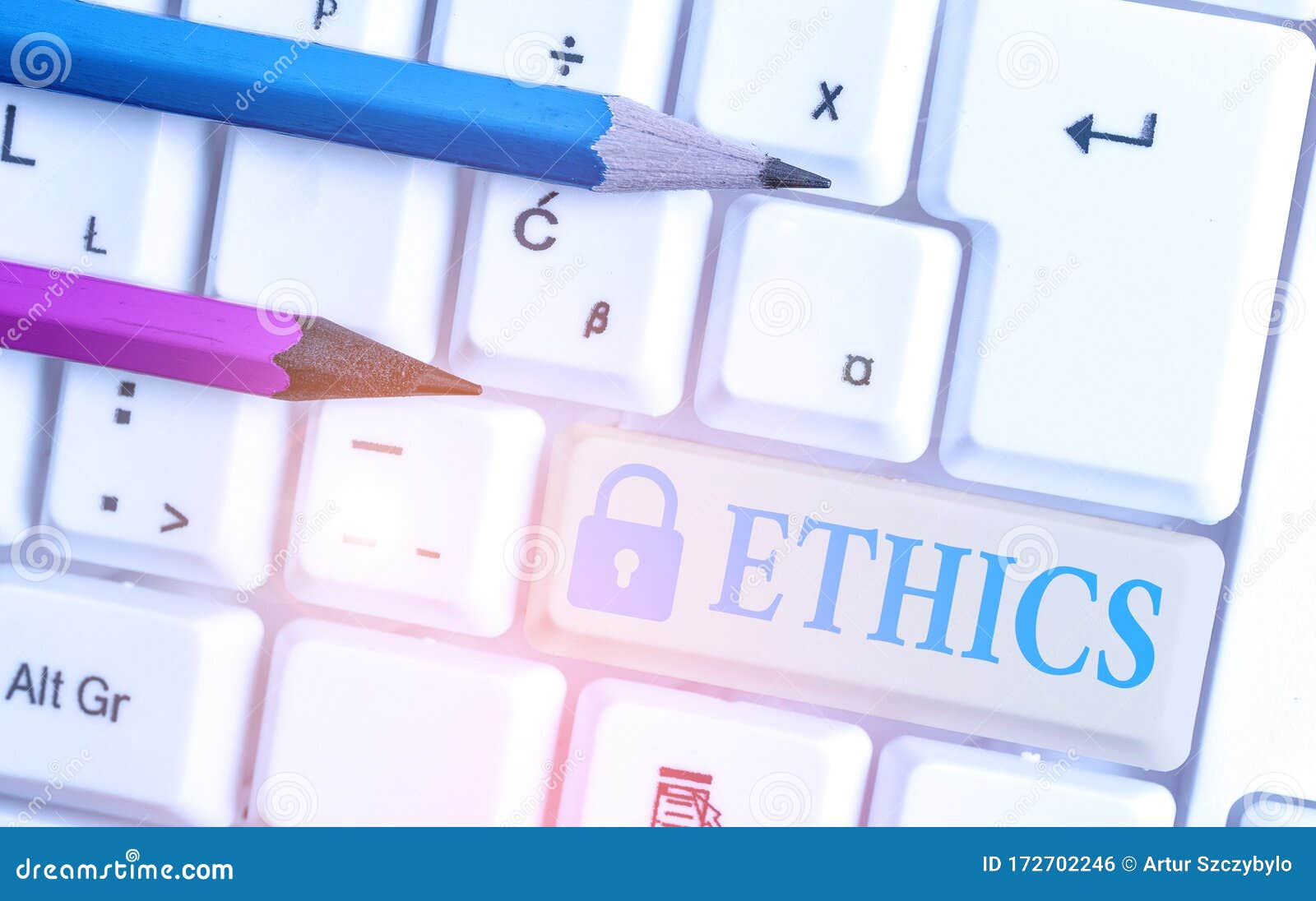 Word Writing Text Ethics. Business Concept for the Moral Philosophy or ...