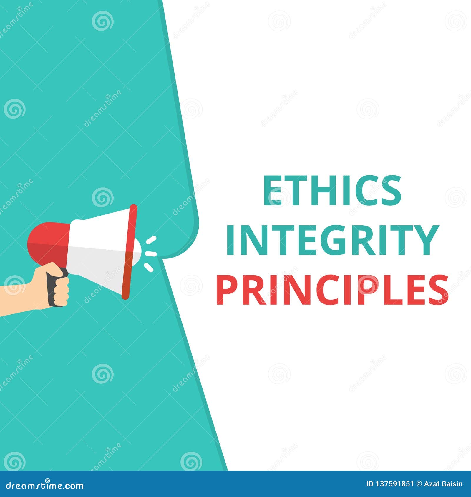 Word Writing Text Ethics Integrity Principles Stock Illustration ...