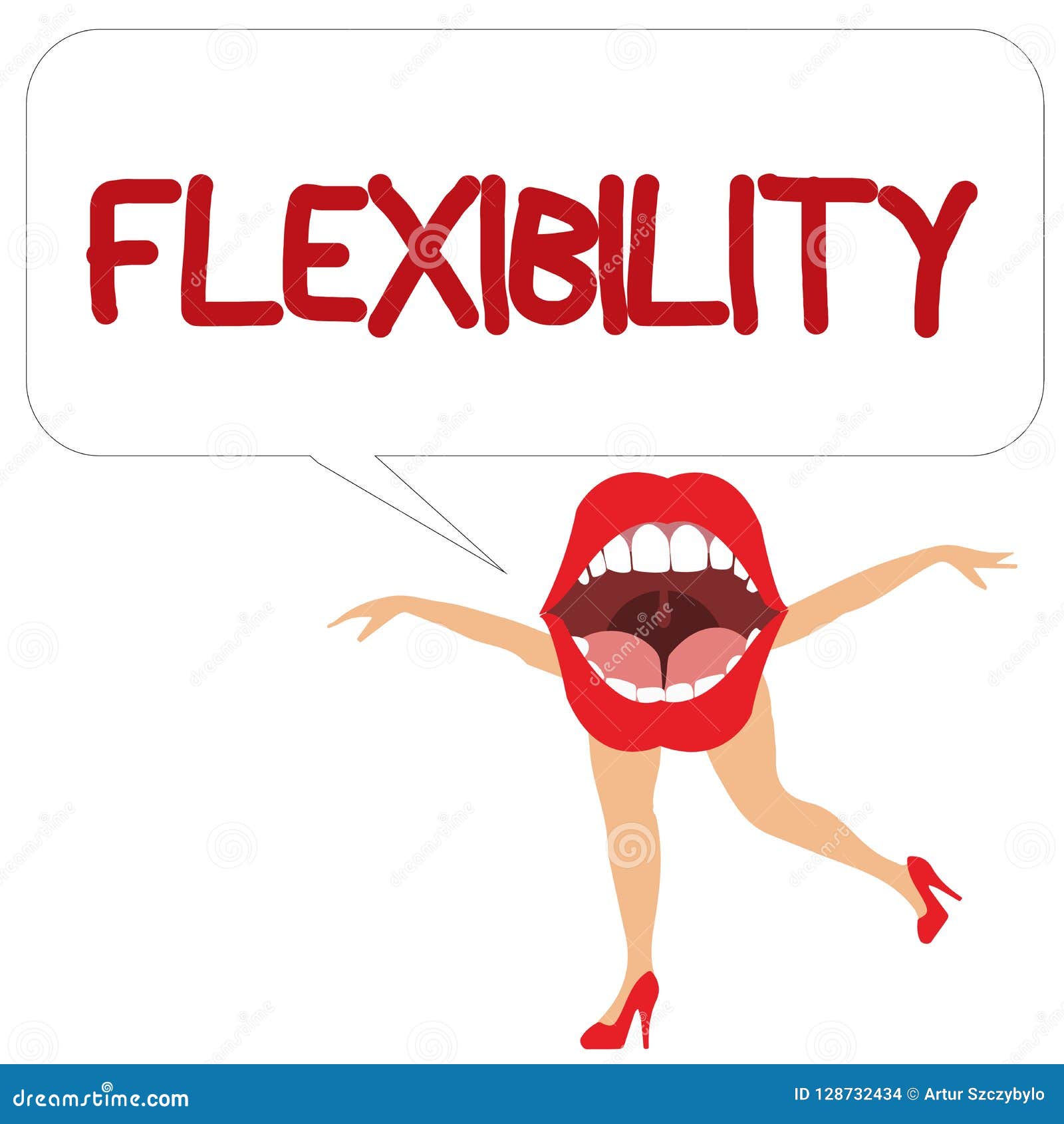 Word Writing Text Flexibility. Business Concept for Quality of Bending ...
