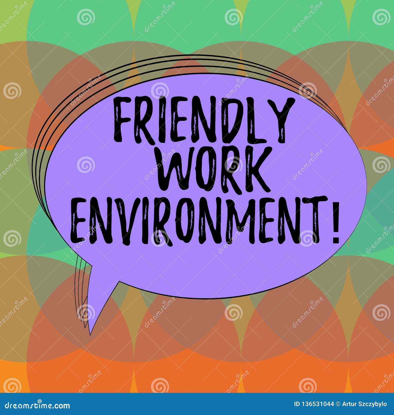 Word Writing Text Friendly Work Environment. Business Concept for ...