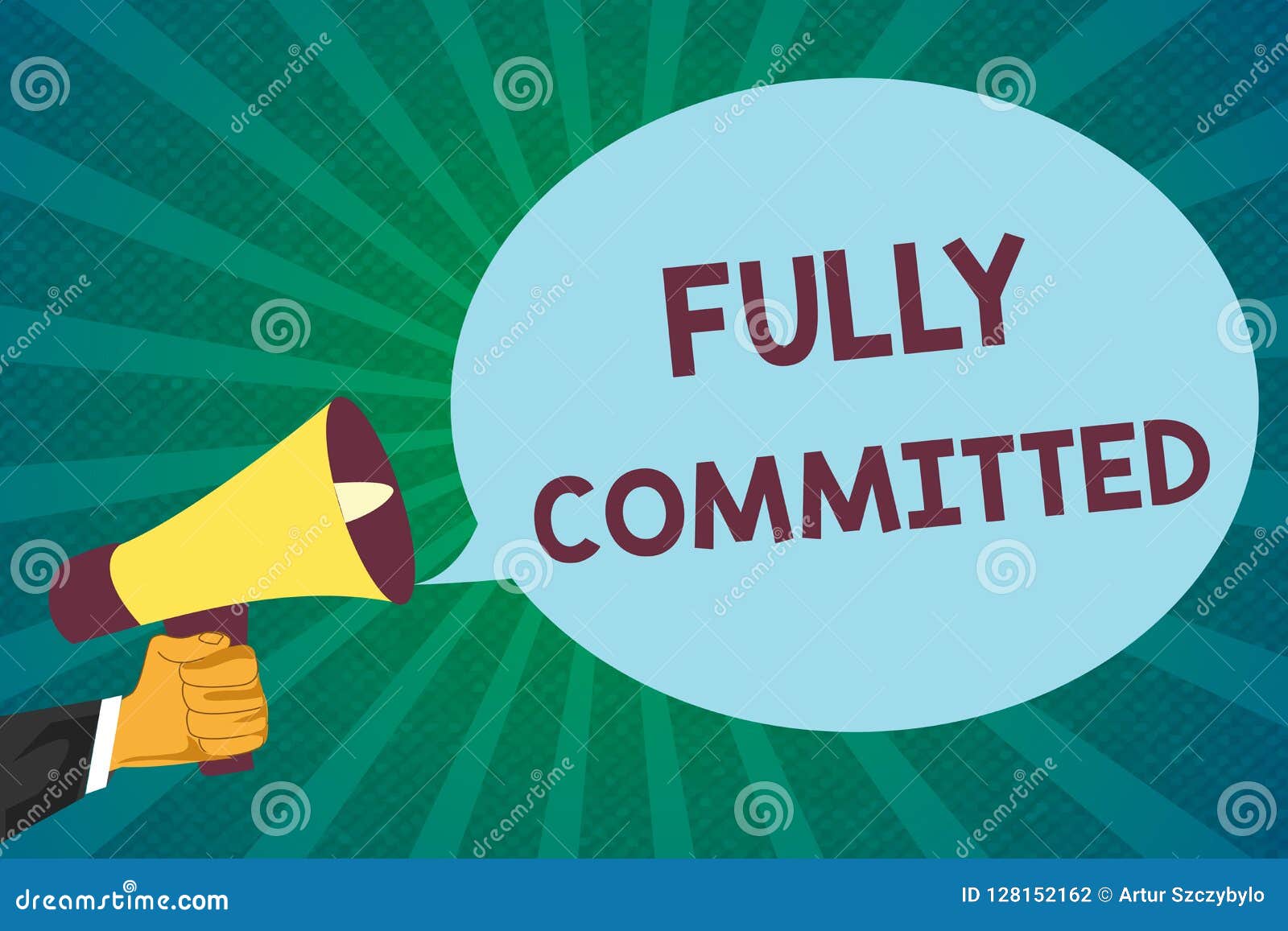 Word Writing Text Fully Committed. Business Concept for Extremely ...