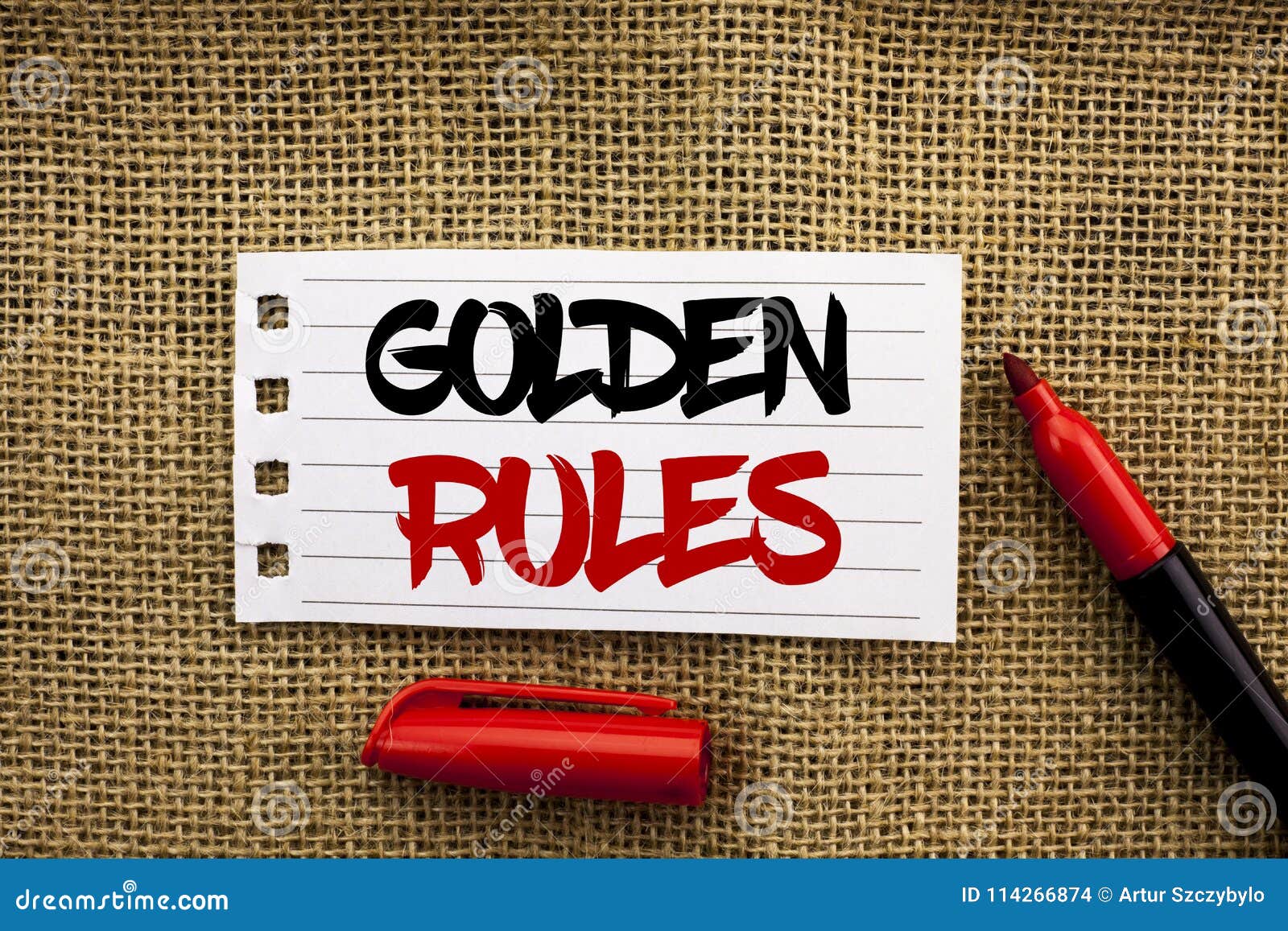 Word Writing Text Golden Rules. Business Concept For Regulation ...