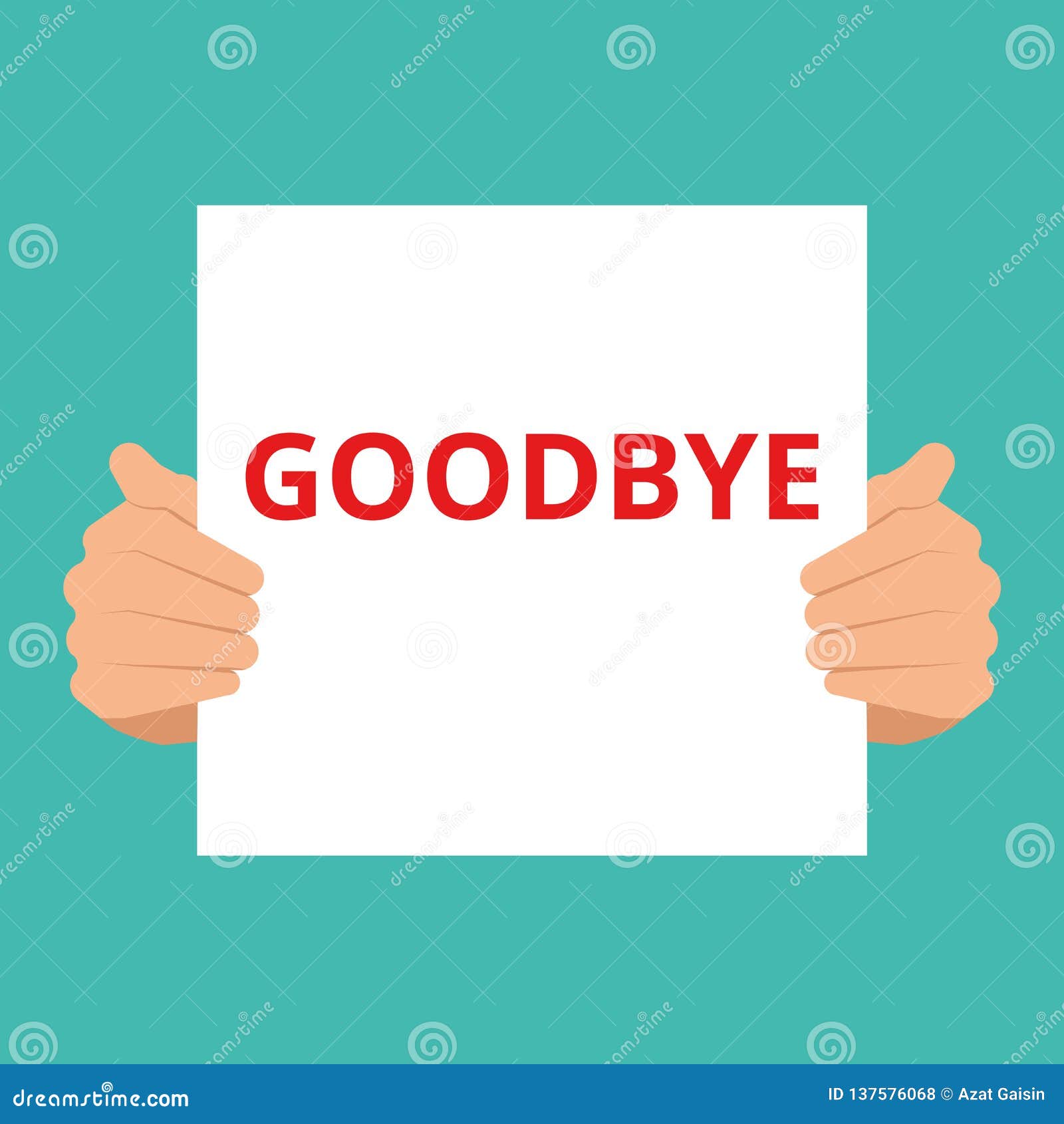 Word writing text Goodbye stock illustration. Illustration of distant ...
