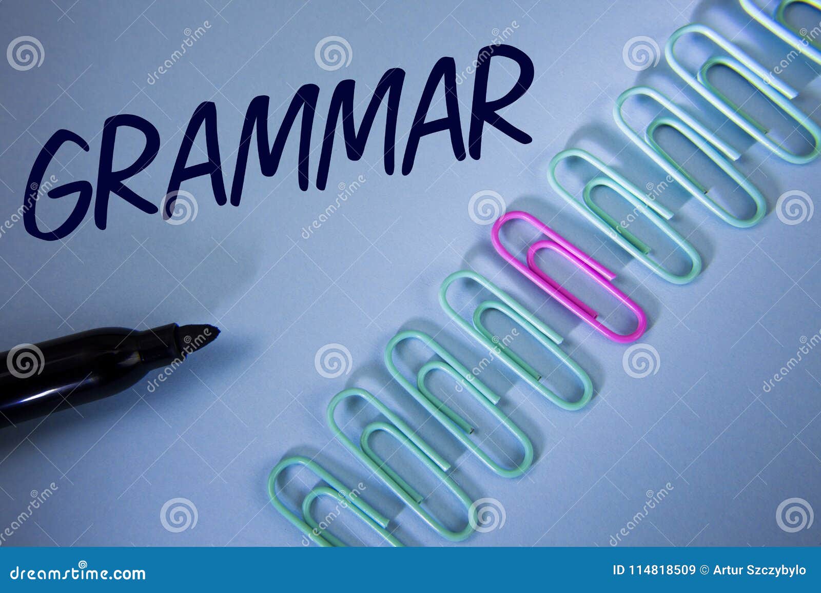 Word Writing Text Grammar. Business Concept for System and Structure of ...