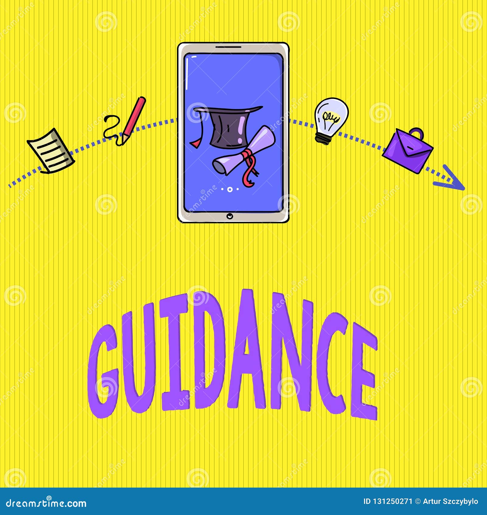 Word Writing Text Guidance. Business Concept for Advice or Information ...