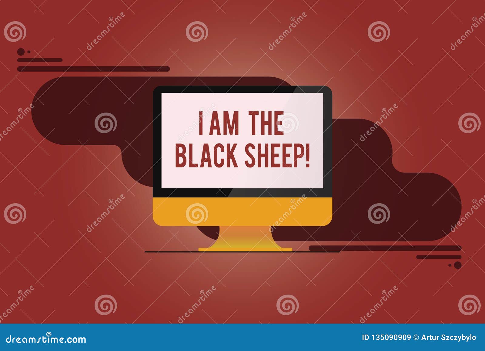 Word Writing Text I am the Black Sheep. Business Concept for Different ...