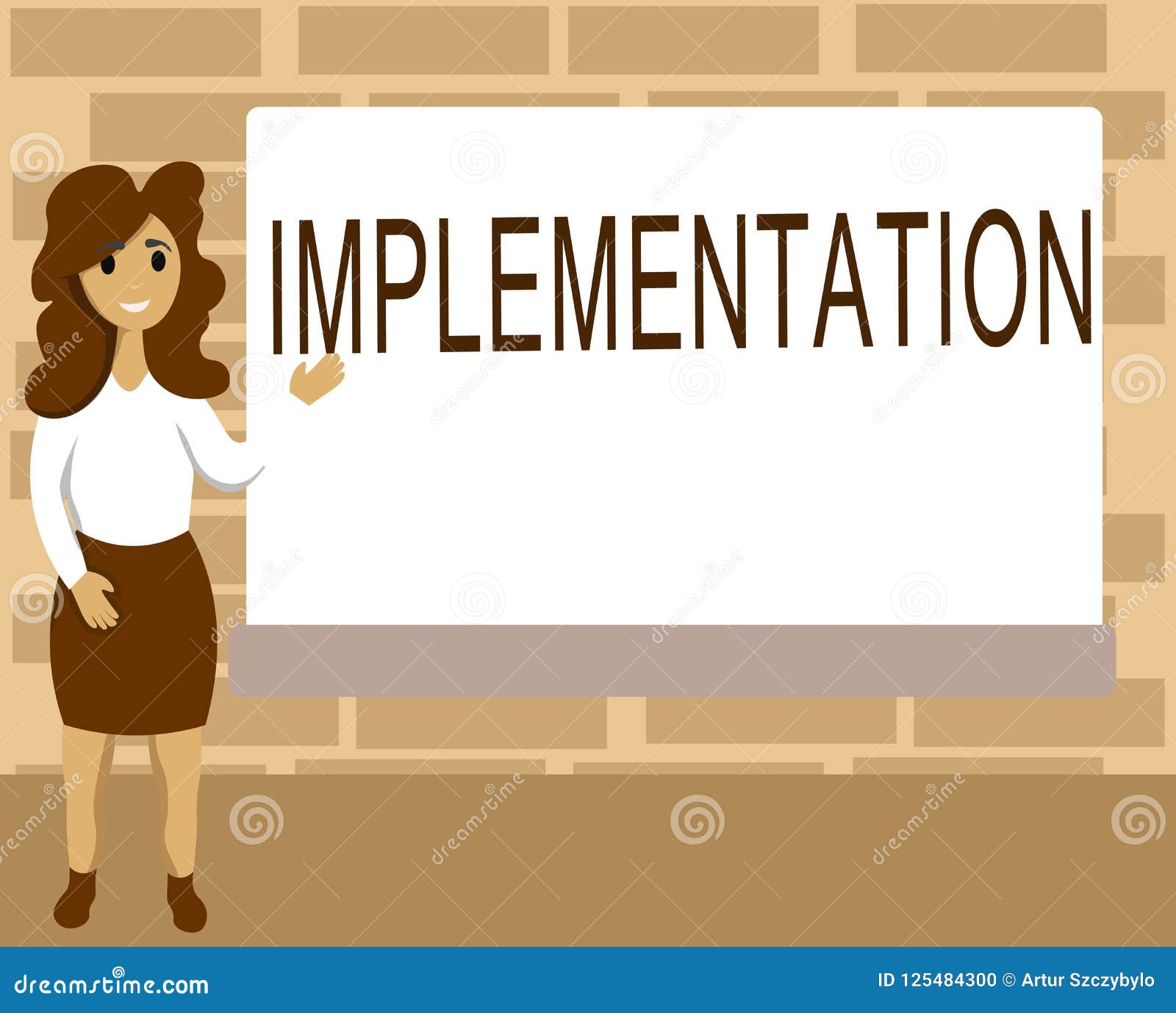 Word Writing Text Implementation. Business Concept for the Process of ...