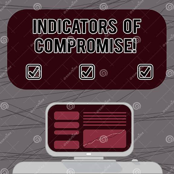 Word Writing Text Indicators of Compromise. Business Concept for ...