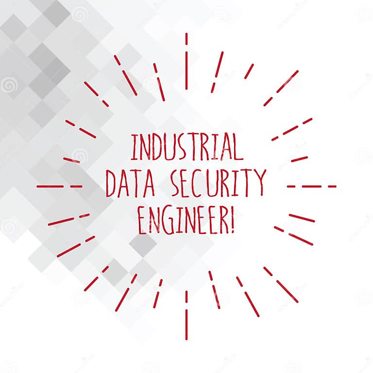 Word Writing Text Industrial Data Security Engineer. Business Concept ...