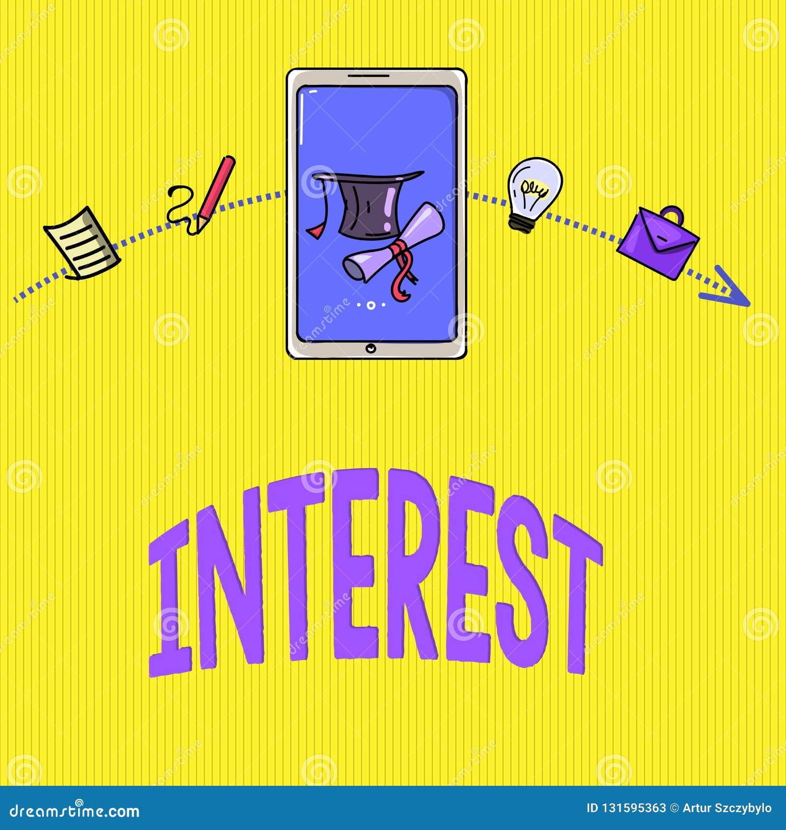 Word Writing Text Interest. Business Concept for Feeling of Wanting To ...