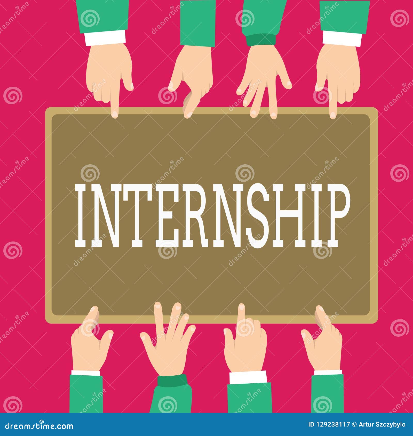 Word Writing Text Internship. Business Concept for Student Trainee ...