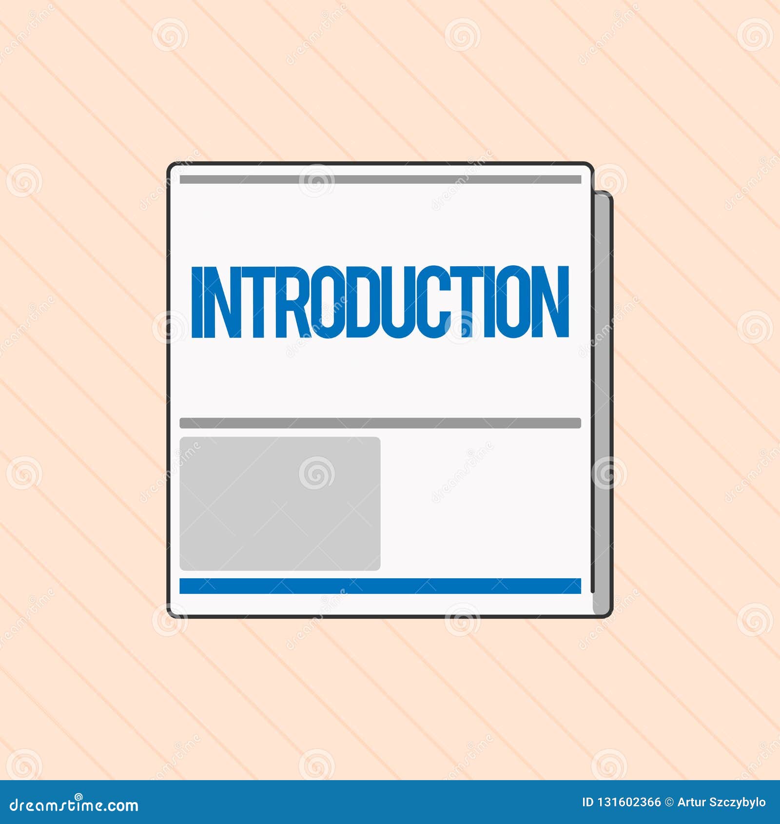 Word Writing Text Introduction. Business Concept for First Part of a ...