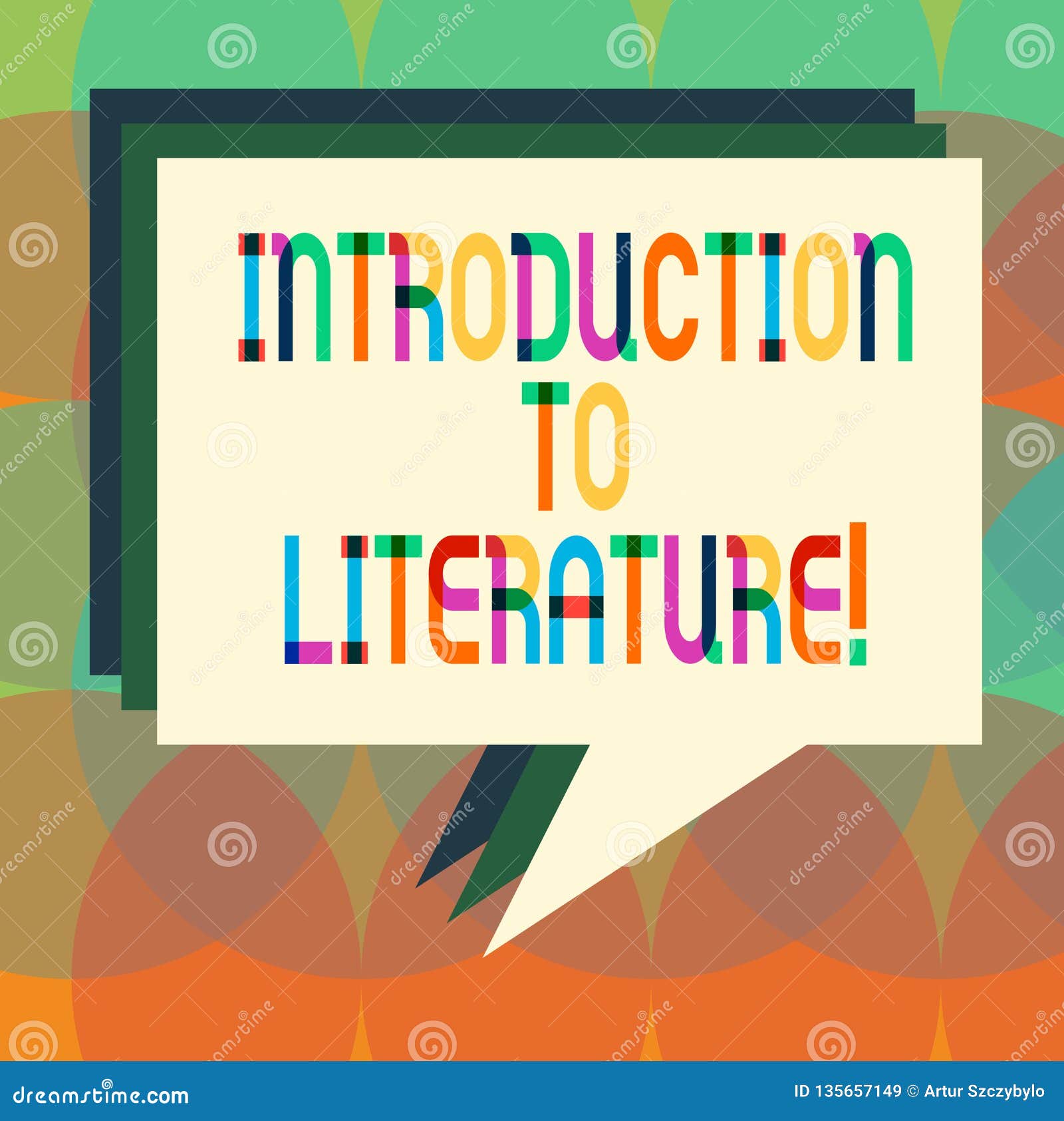 Word Writing Text Introduction To Literature. Business Concept for ...
