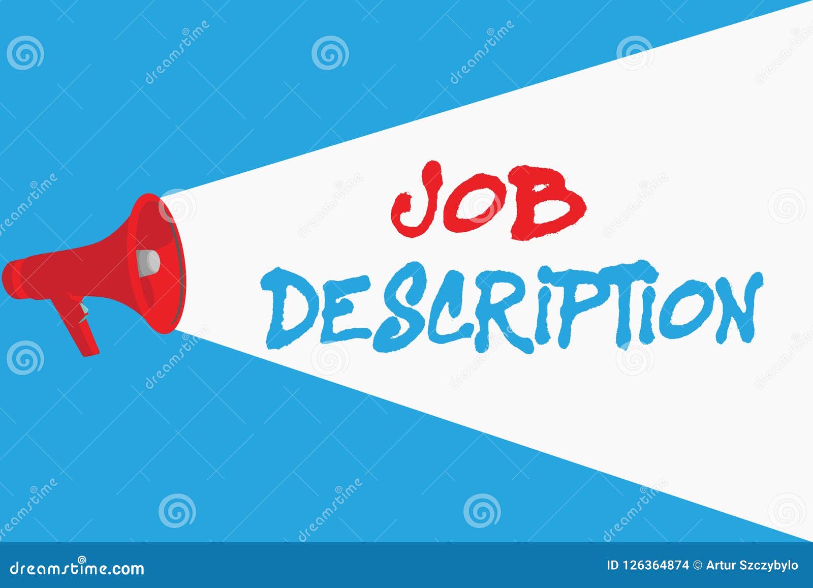 Word Writing Text Job Description. Business Concept for a Document that ...