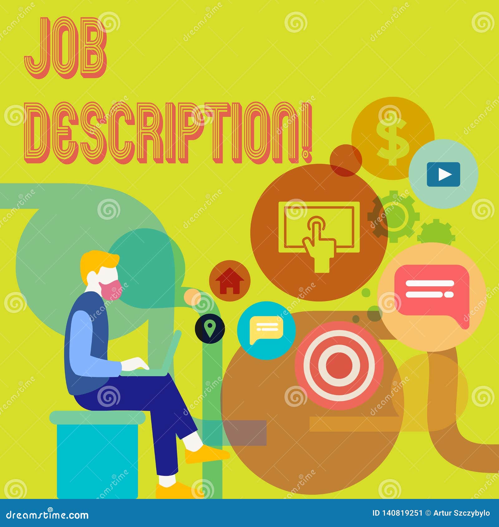 Word Writing Text Job Description. Business Concept for Document that ...