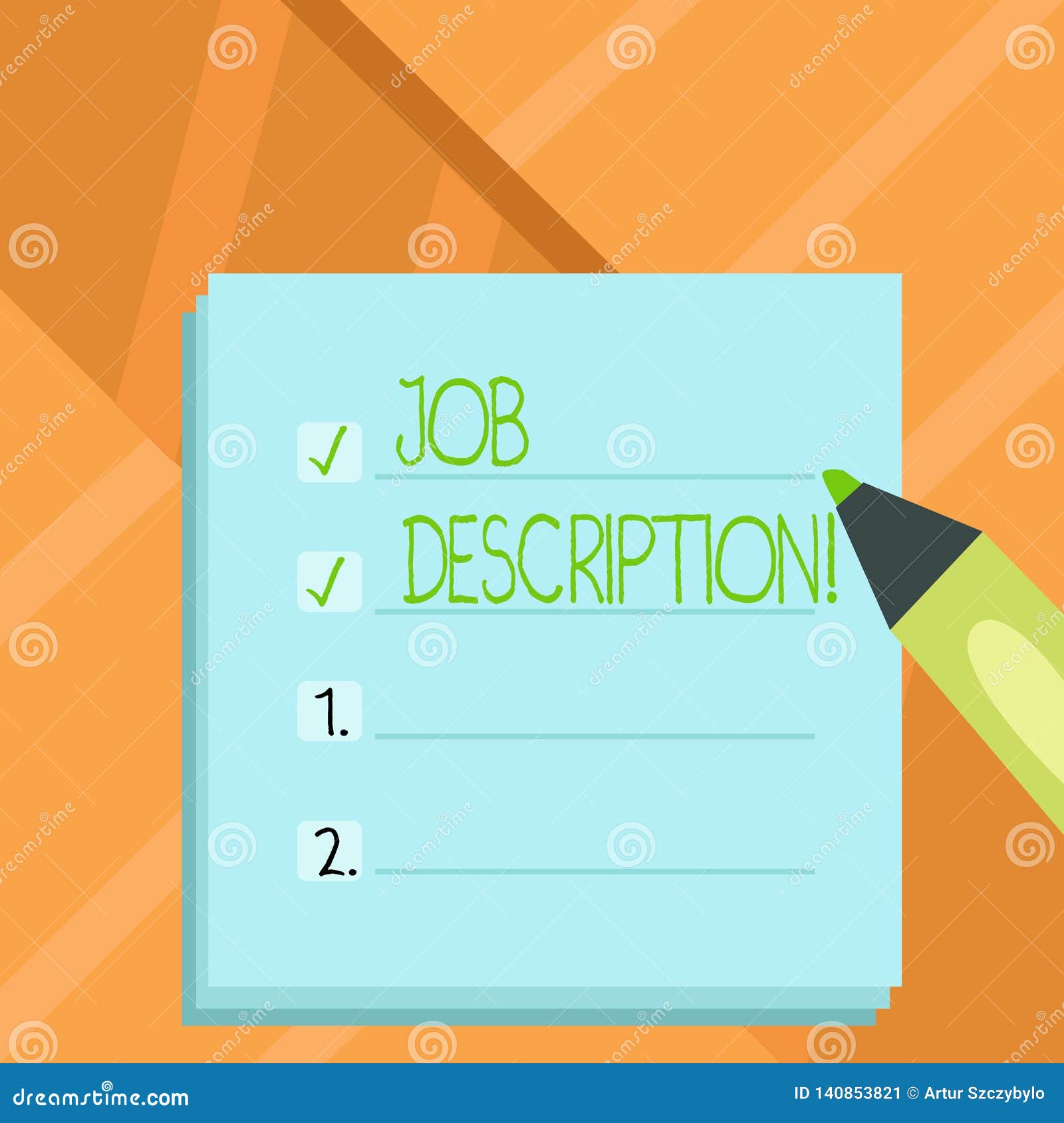Word Writing Text Job Description. Business Concept for Document that ...