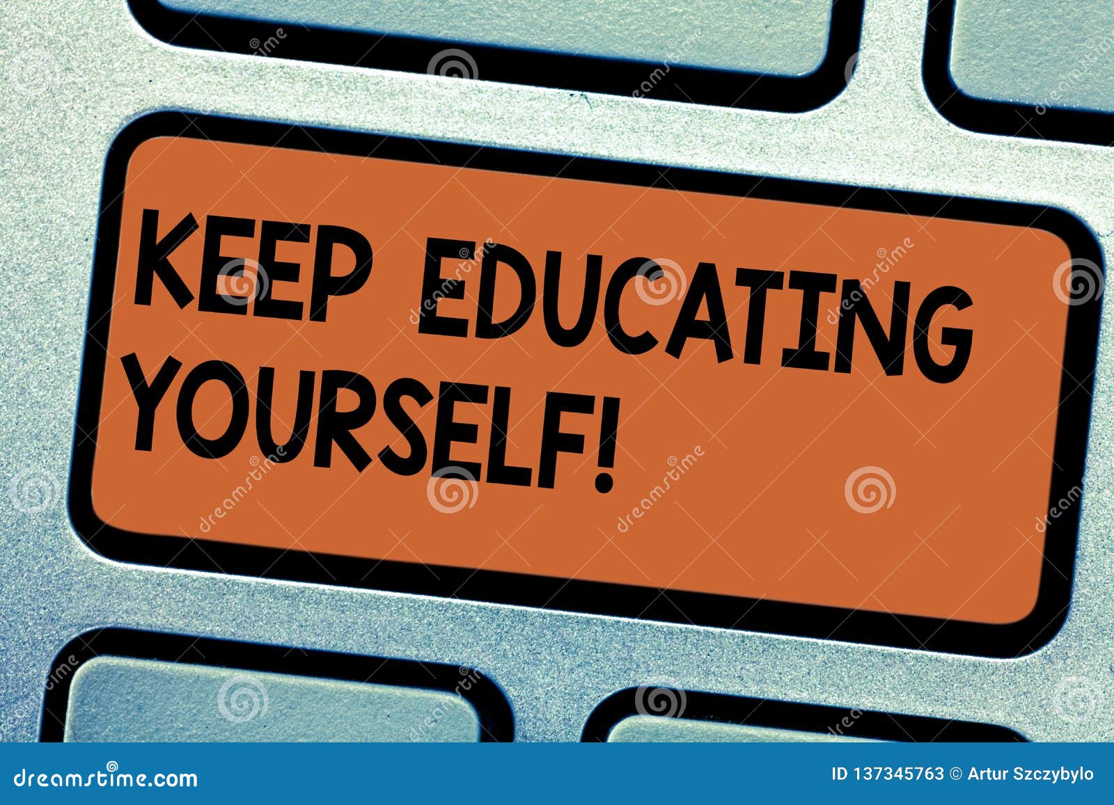 Word Writing Text Keep Educating Yourself. Business Concept for Never ...