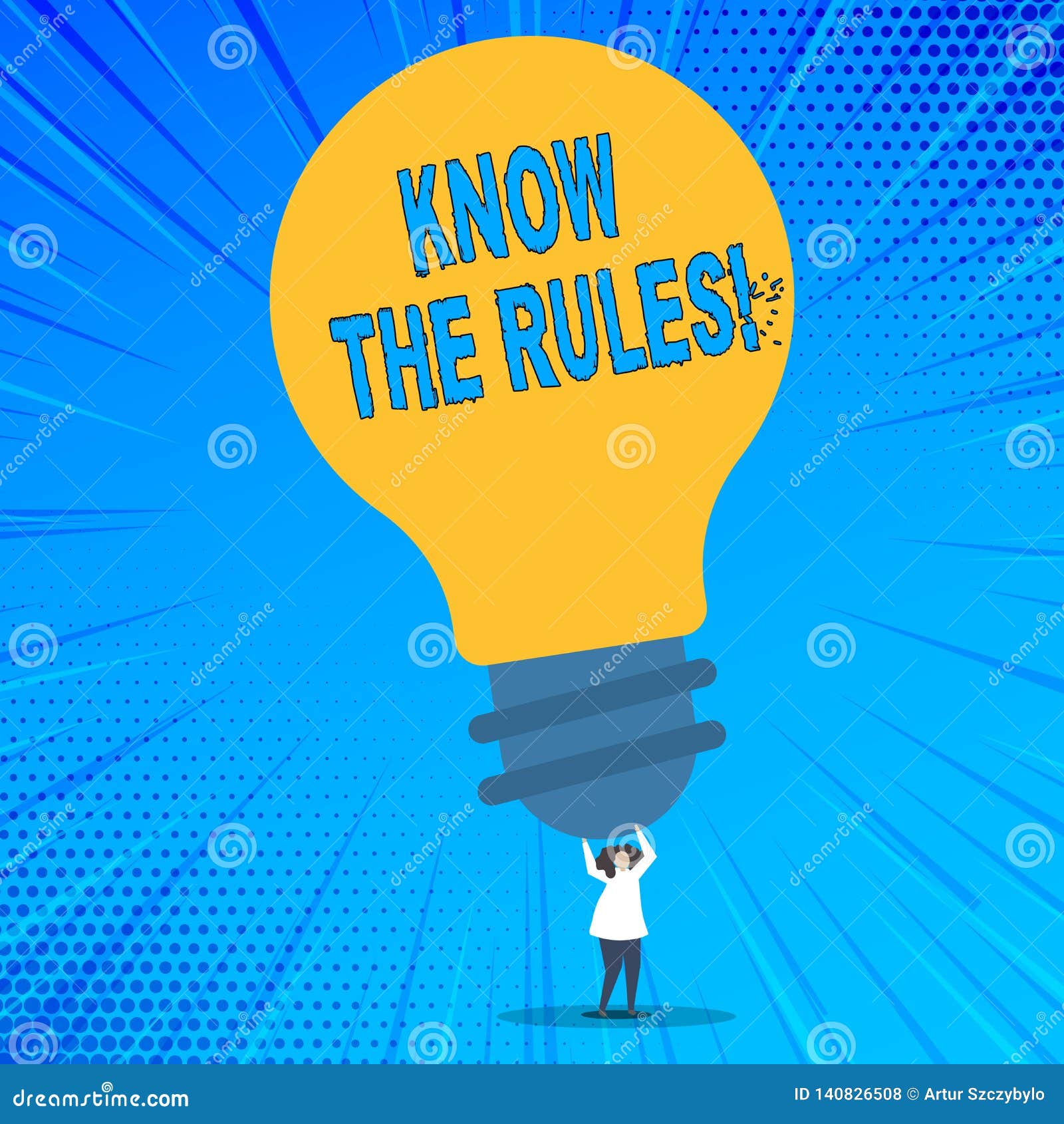 Word Writing Text Know the Rules. Business Concept for Be Aware of the ...