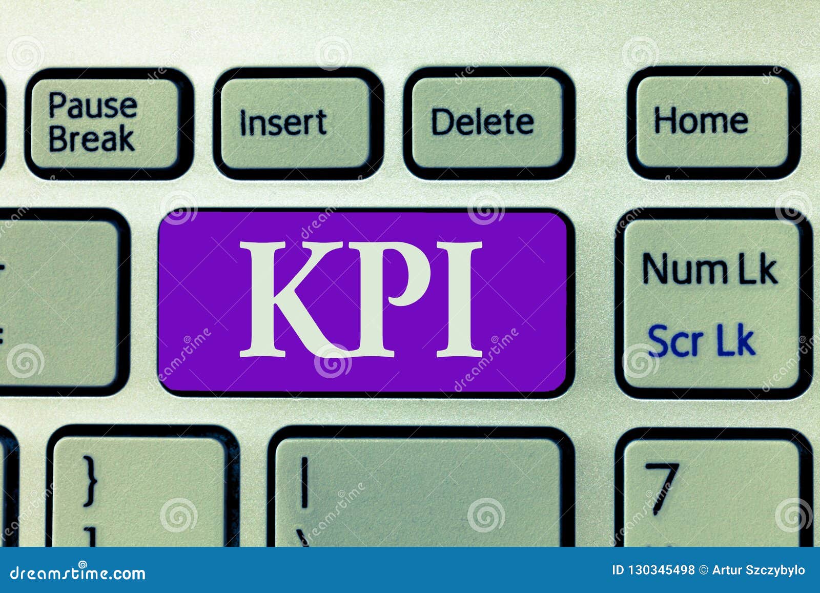Word Writing Text Kpi. Business Concept for Evaluate the Success of an ...