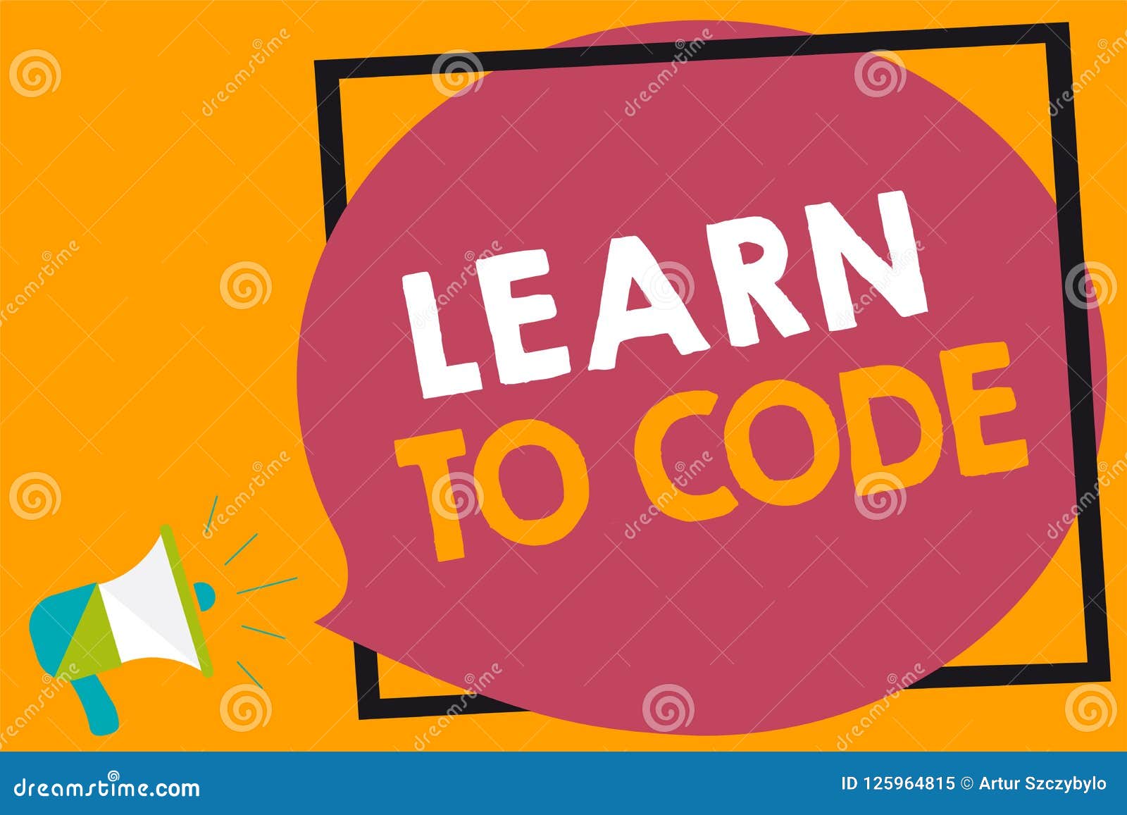 Word Writing Text Learn To Code. Business Concept for Learn To Write Software Be a Computer ...