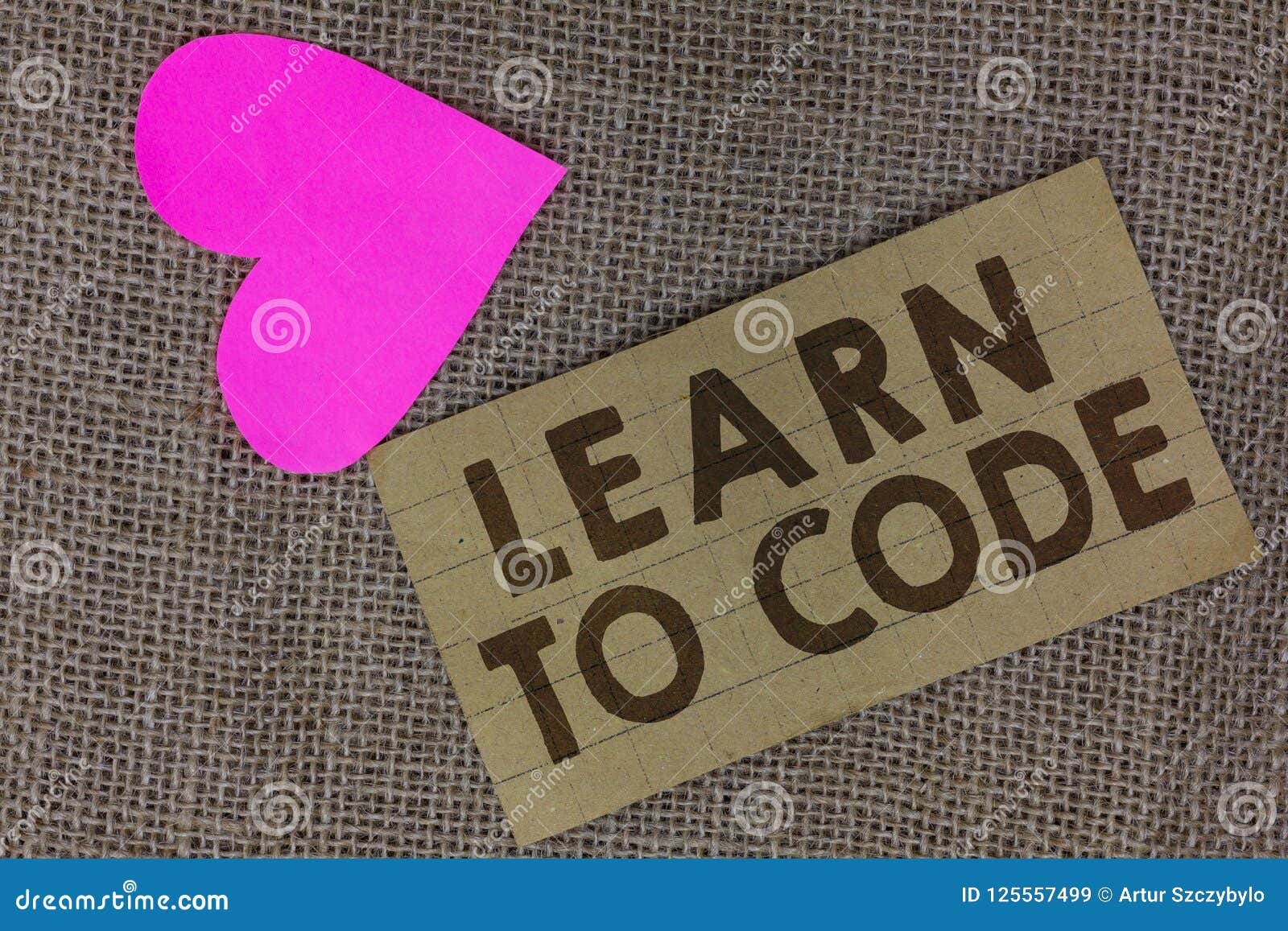 Word Writing Text Learn To Code Business Concept For Learn To Write Software Be A Computer