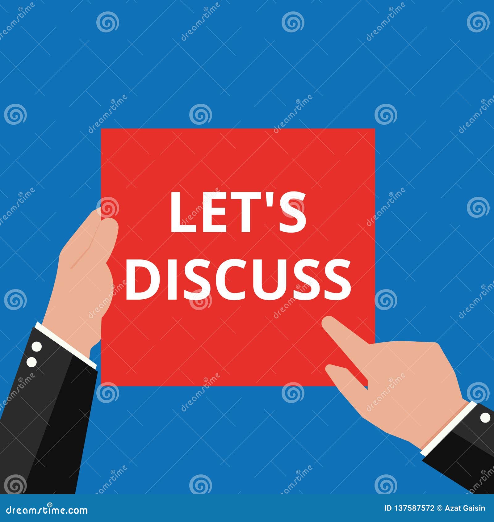 Word Writing Text Let S Discuss Stock Illustration - Illustration of ...