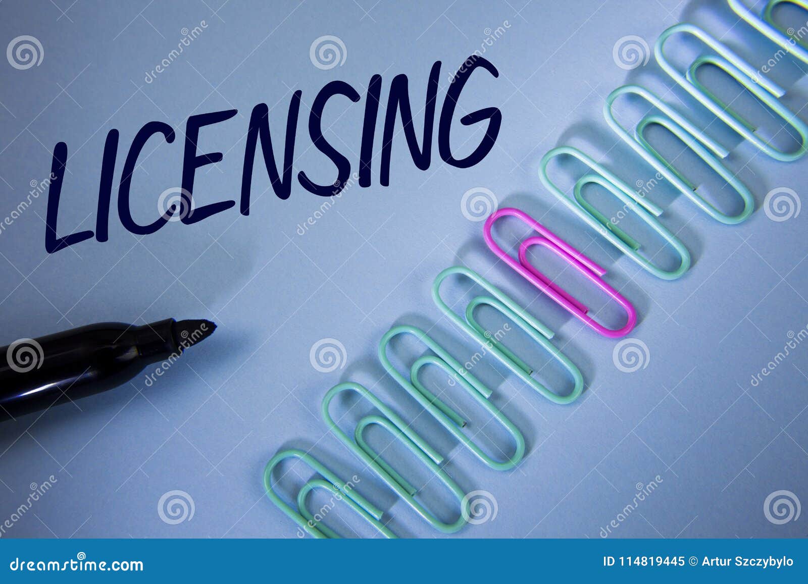 Word Writing Text Licensing. Business Concept for Grant a License ...