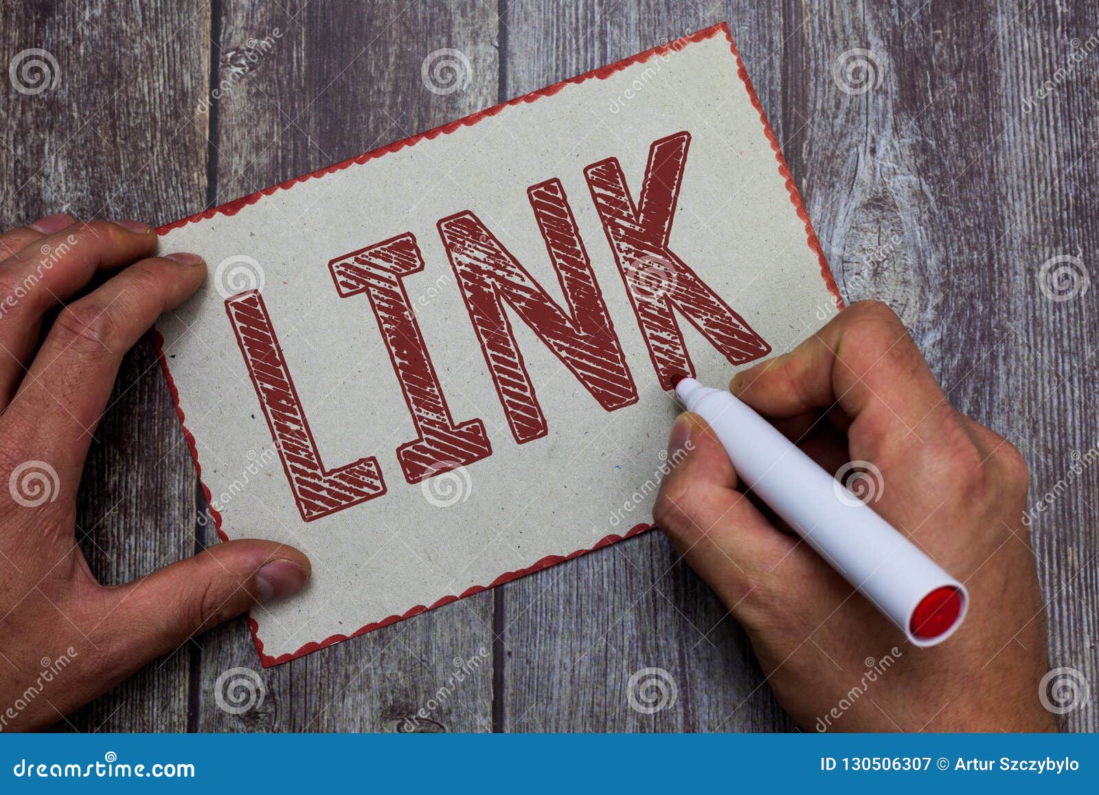 Word Writing Text Link. Business Concept for Loop in a Chain Network of ...