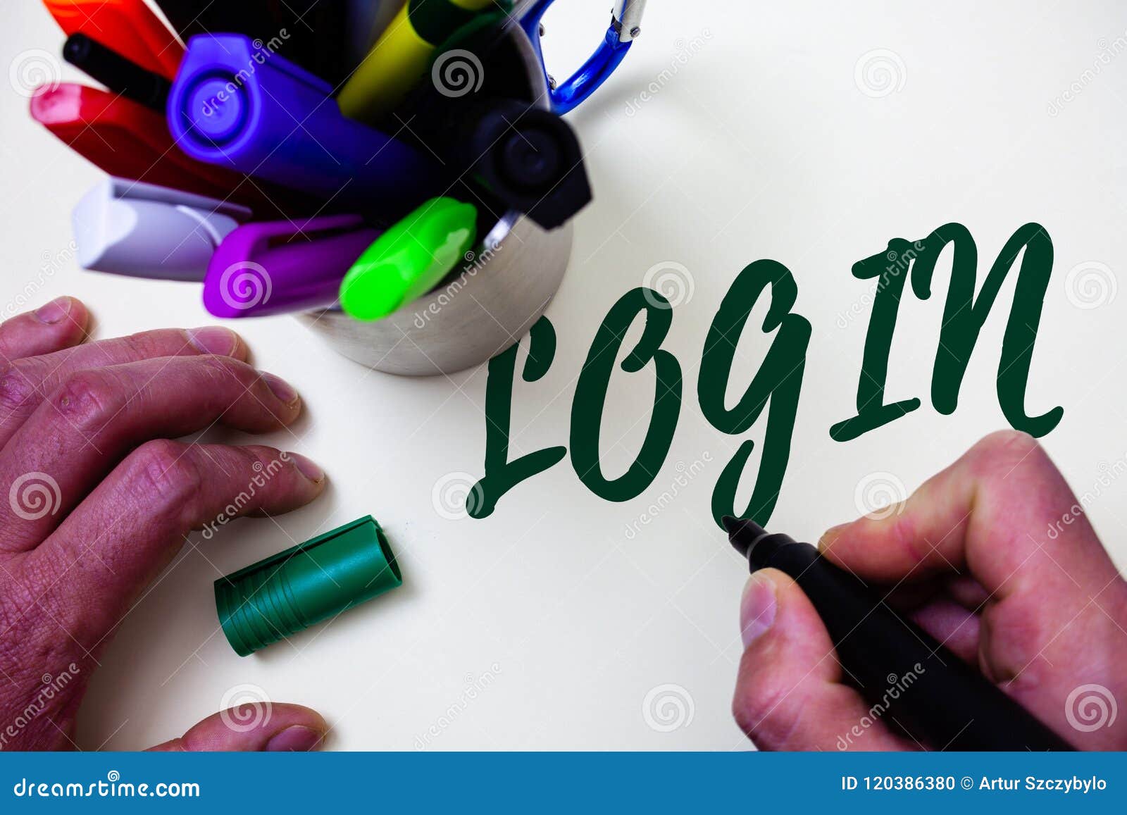 Word Writing Text Login. Business Concept for Act of Entering into a ...