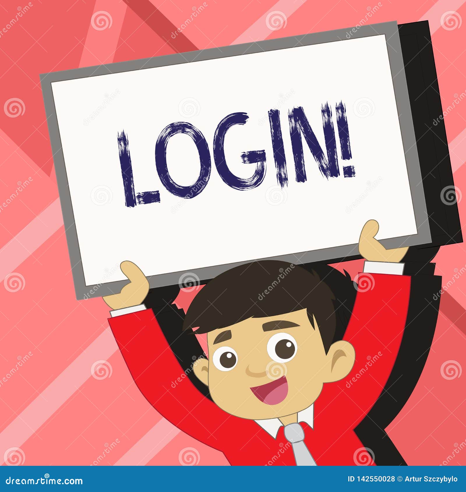 Word Writing Text Login. Business Concept for Act of Entering into a ...