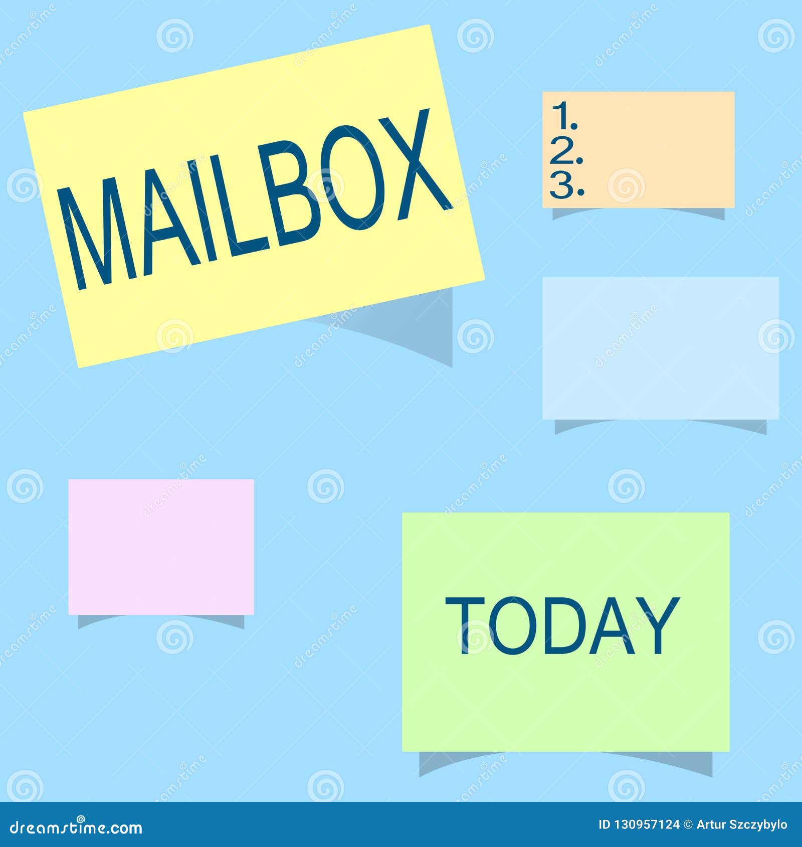 Word Writing Text Mailbox. Business Concept for Box Mounted on Post ...