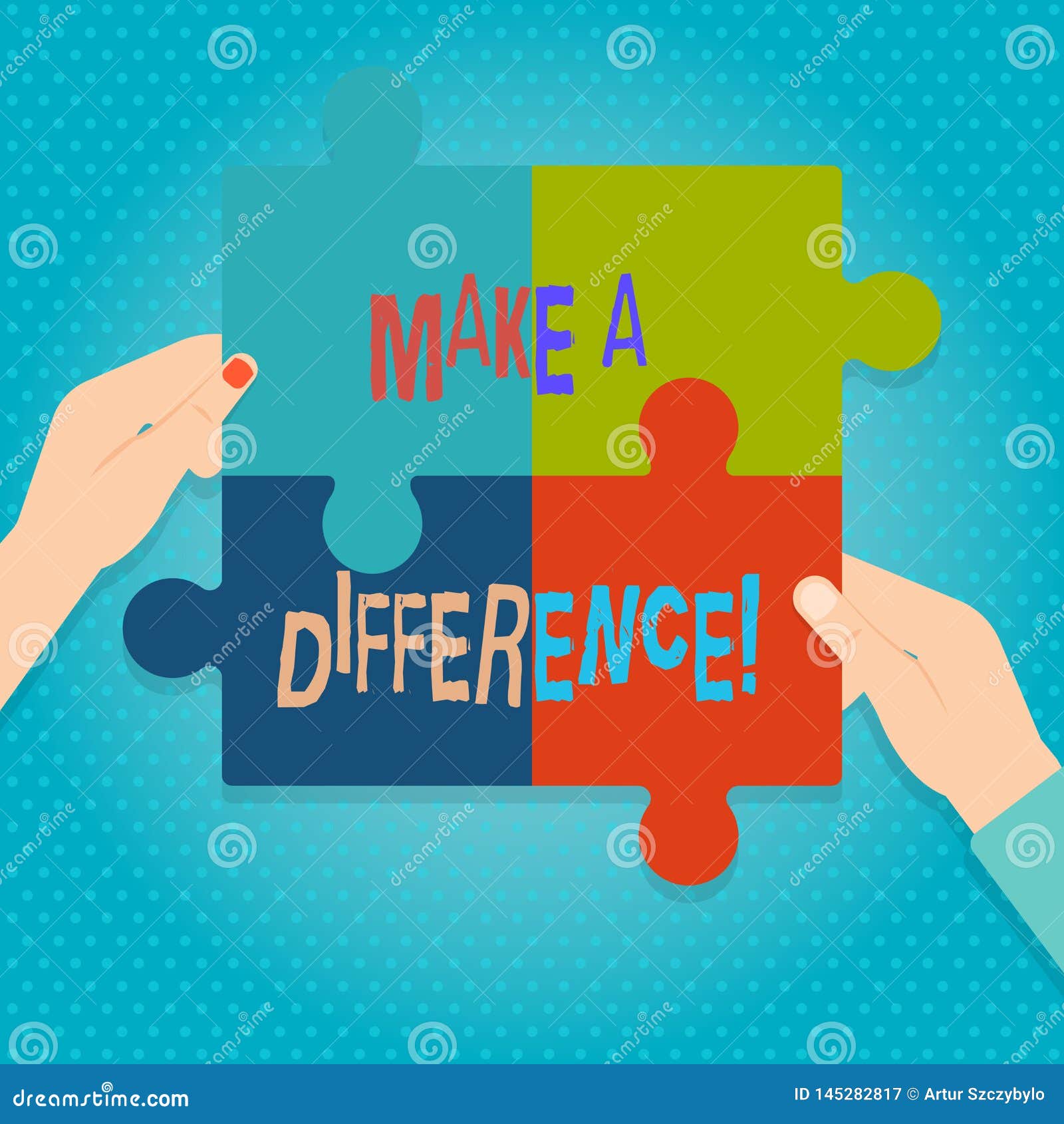 Word Writing Text Make a Difference. Business Concept for Have ...