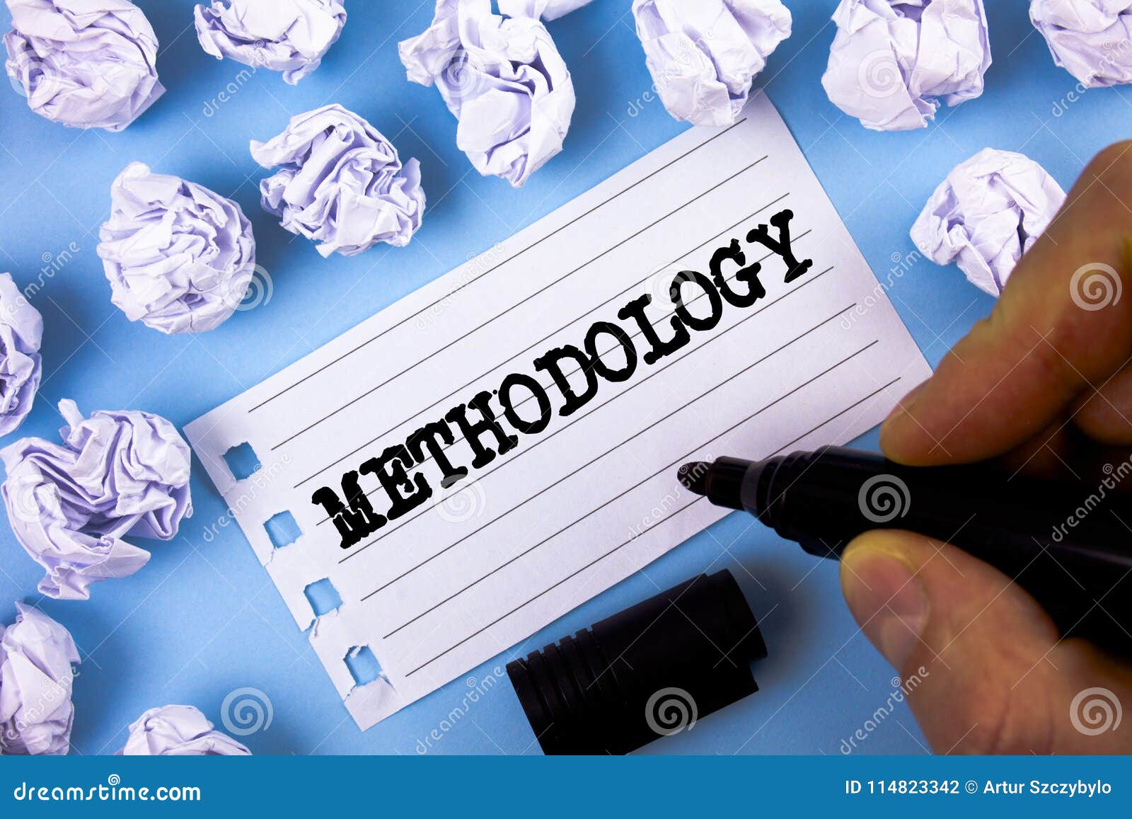Word Writing Text Methodology. Business Concept for System of Methods ...