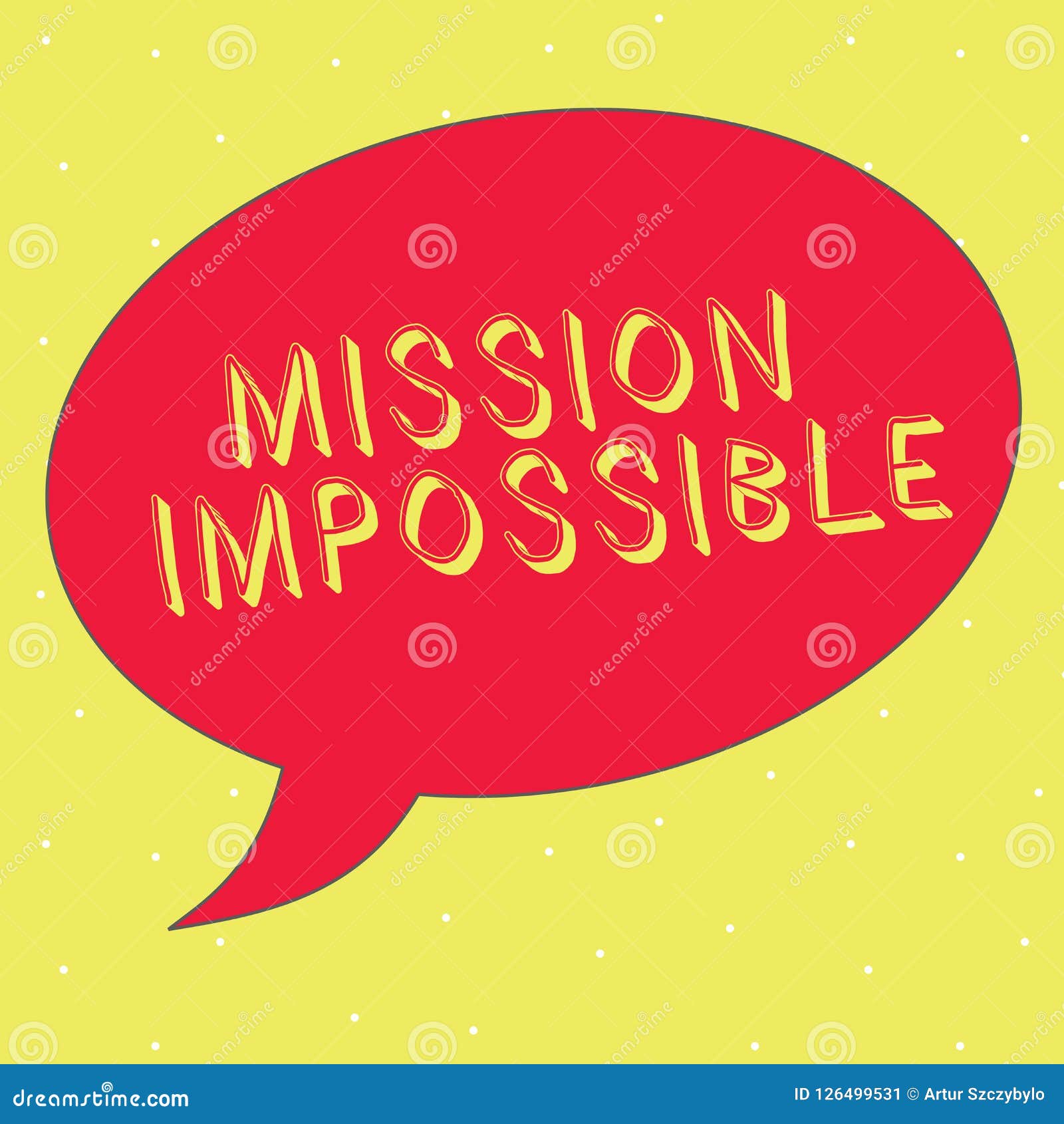 Word Writing Text Mission Impossible. Business Concept for Difficult ...