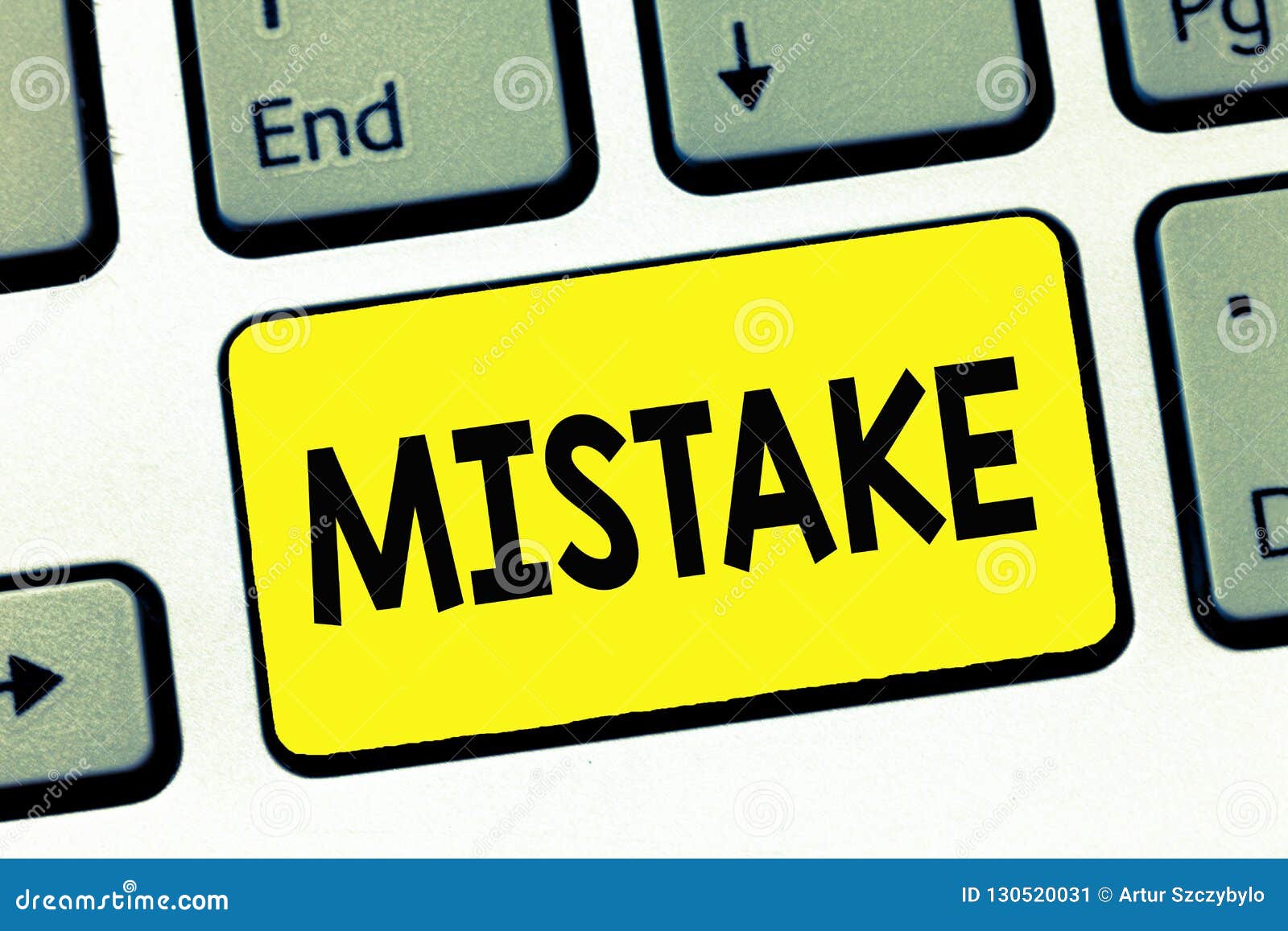 Word Writing Text Mistake. Business Concept for Something Not Correct ...